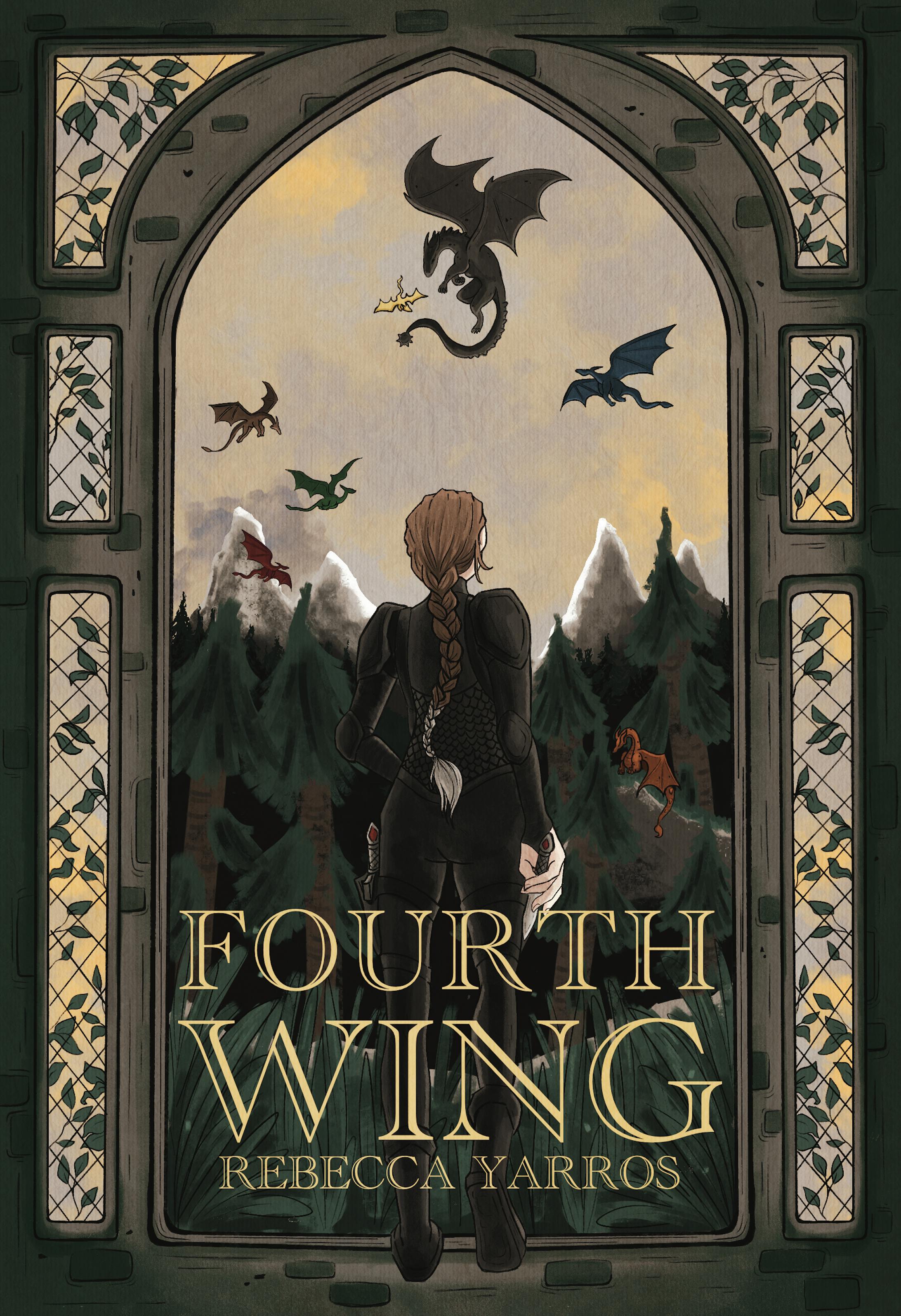 Fan made book cover, Fourth Wing