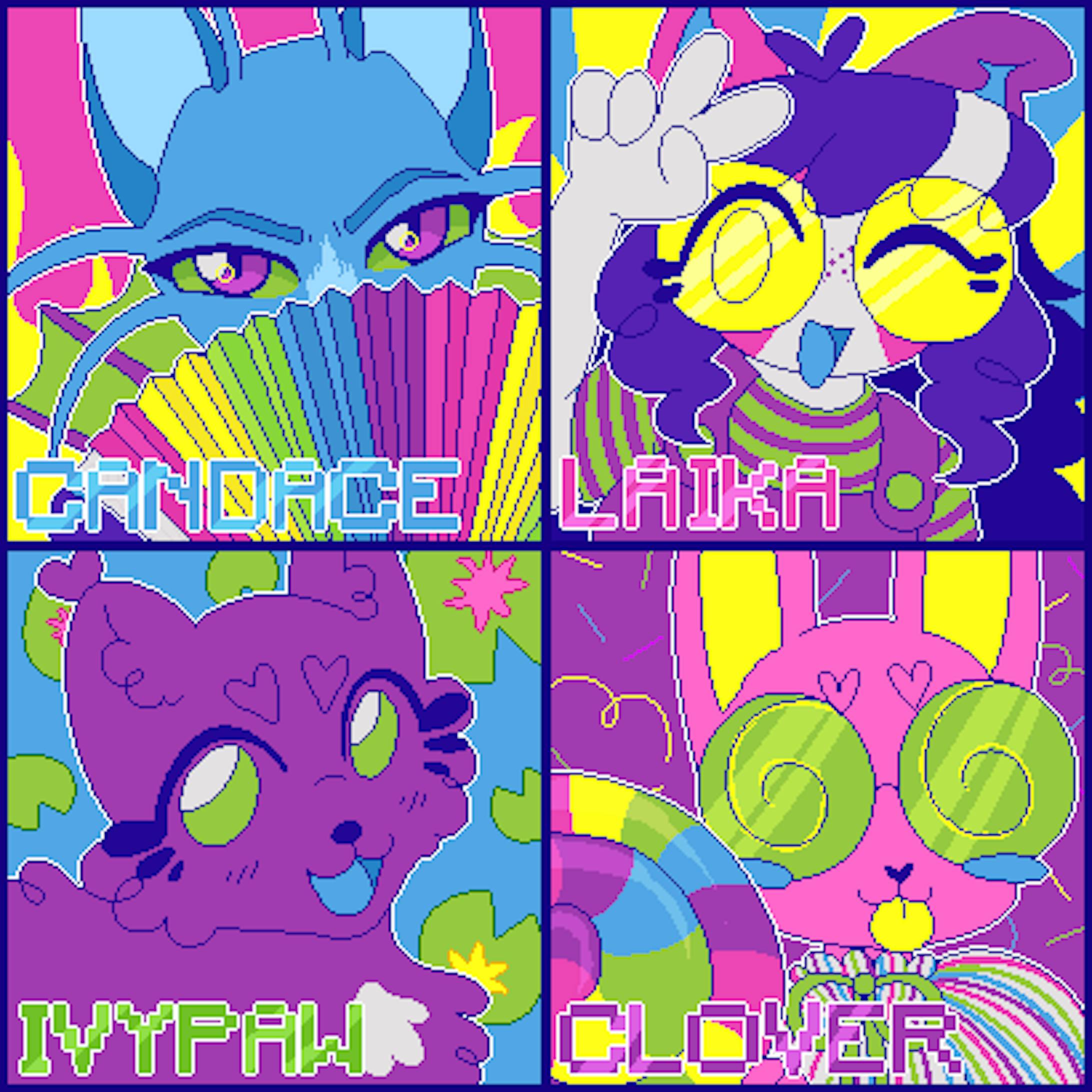 200x200 Lisa Frank Inspired Pixel Icons