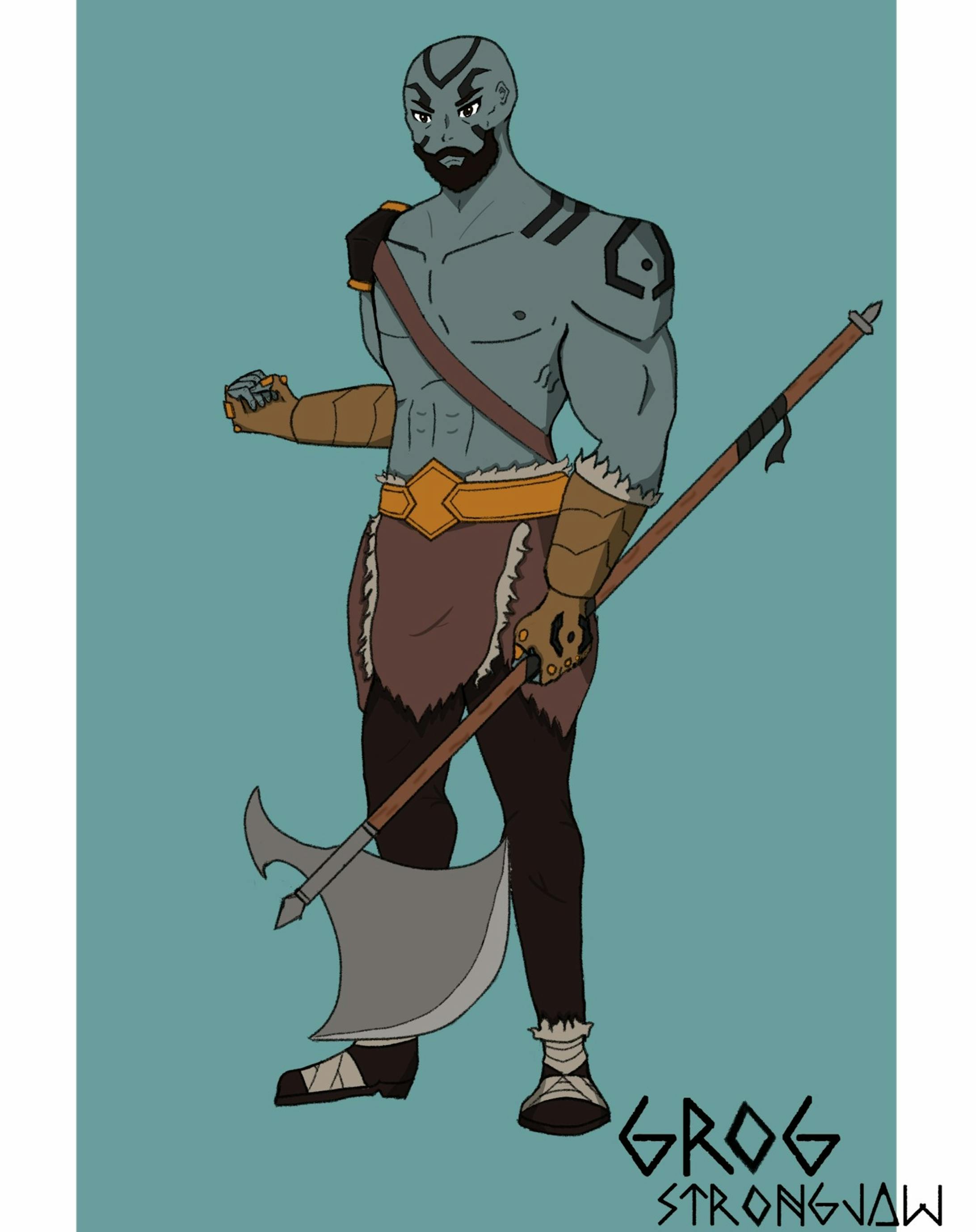 [Fanart] Grog Strongjaw from The Legend of Vox Machina
