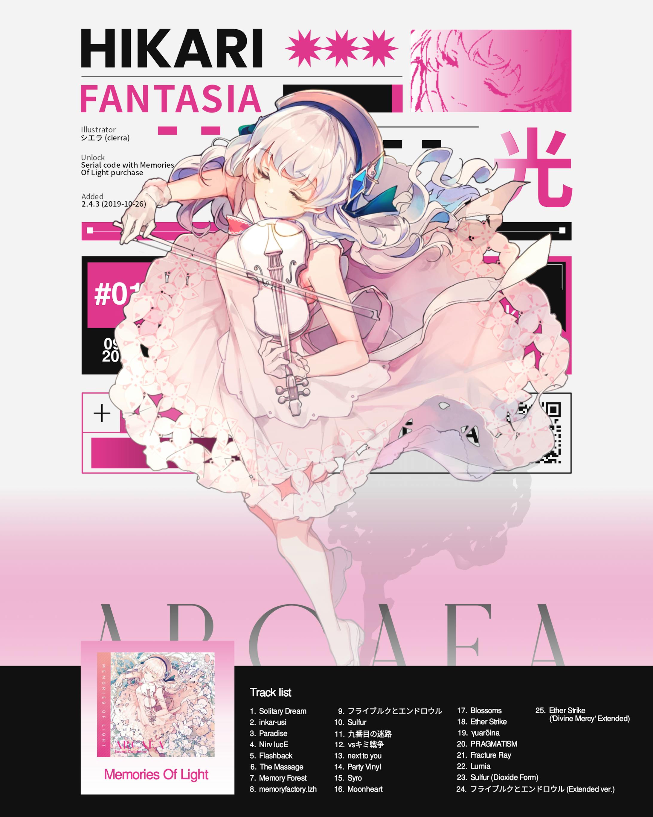 [ POSTER ] Hikari (Fantasia) - Arcaea