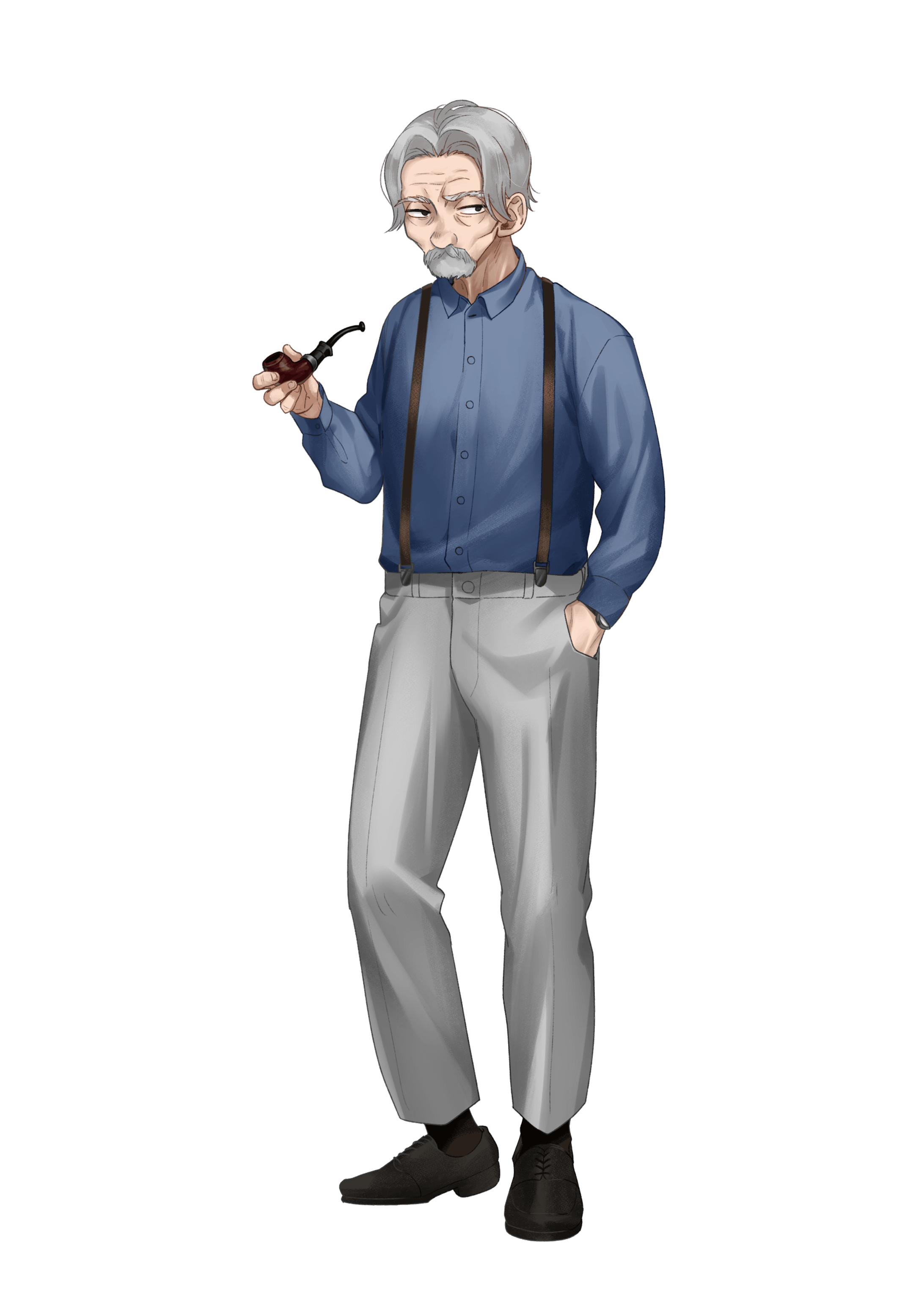 男性・老人立ち絵 