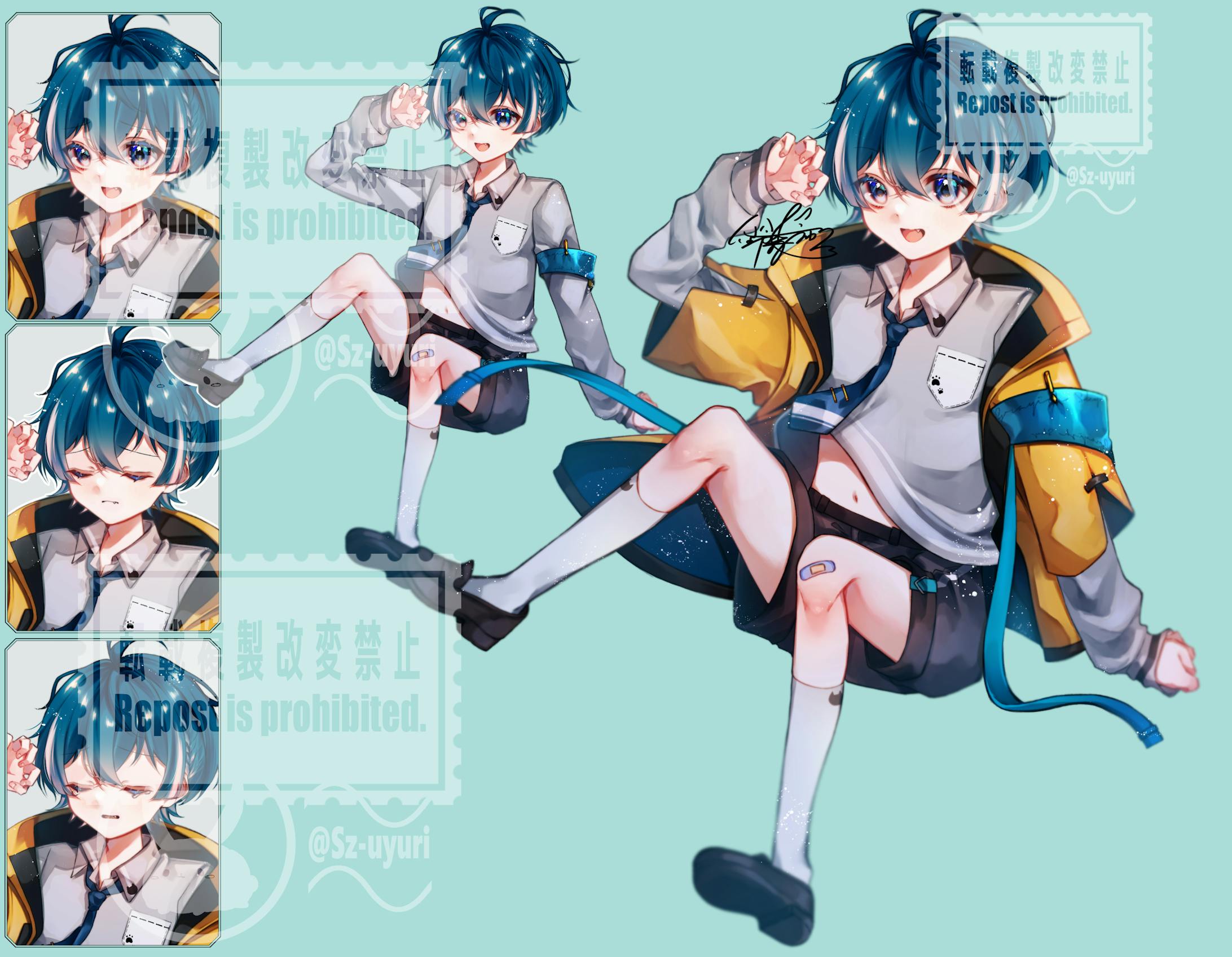 『お仕事』IRIAM立ち絵（黒乃様ショタ風立ち絵）