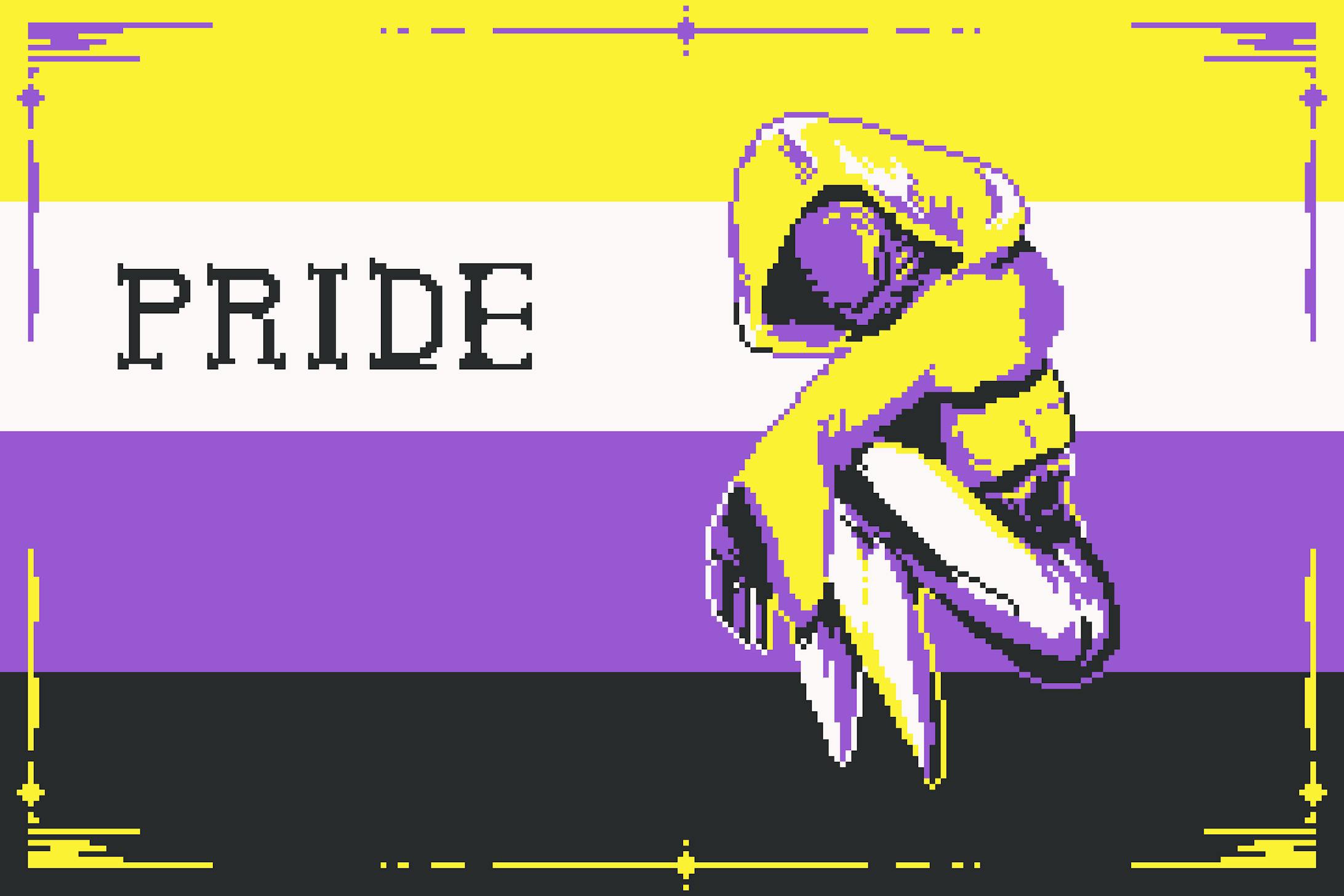 Non-binary Pride art