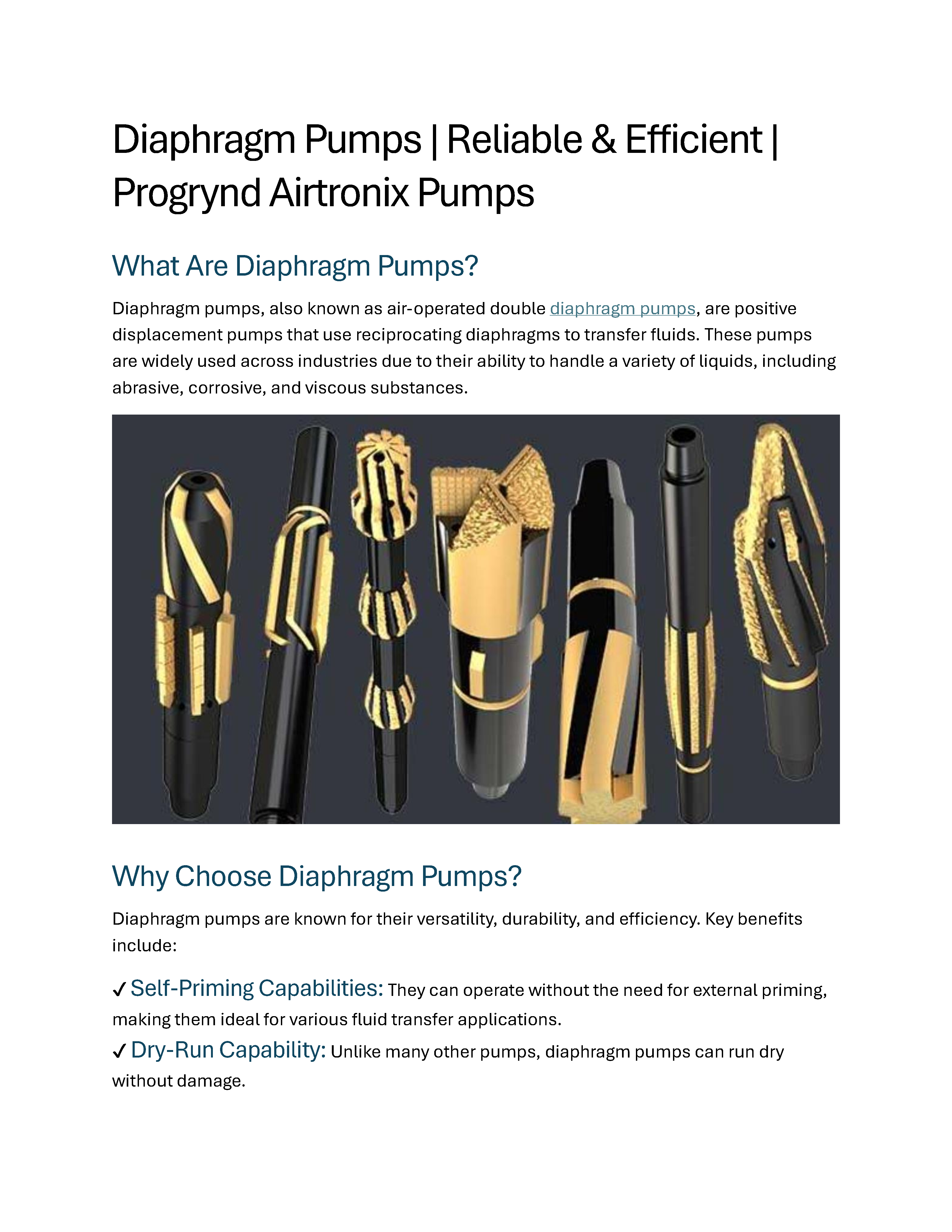 Diaphragm pumps