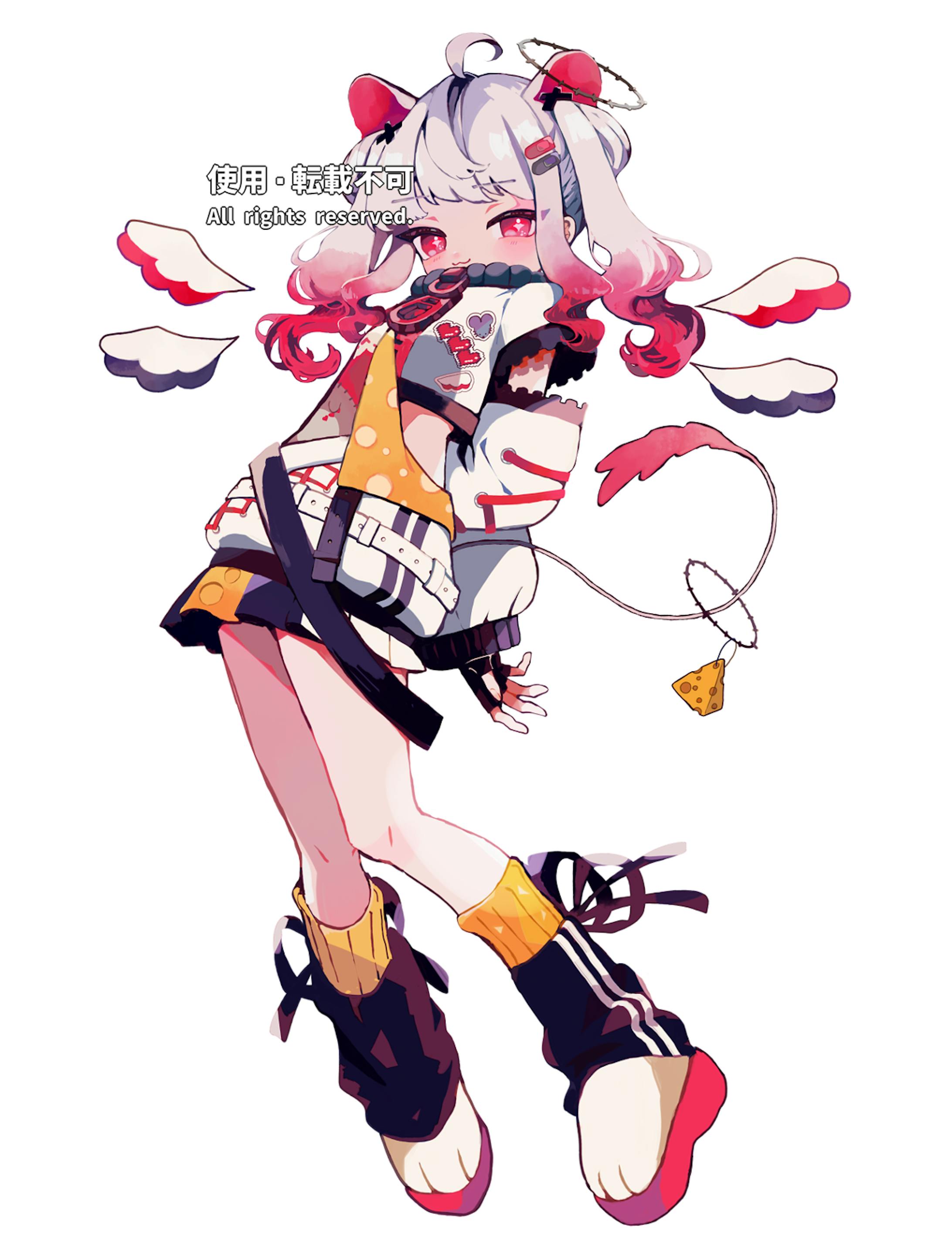 【works】Vtuber／甘噛すもも様【グッズ用新ビジュアル】