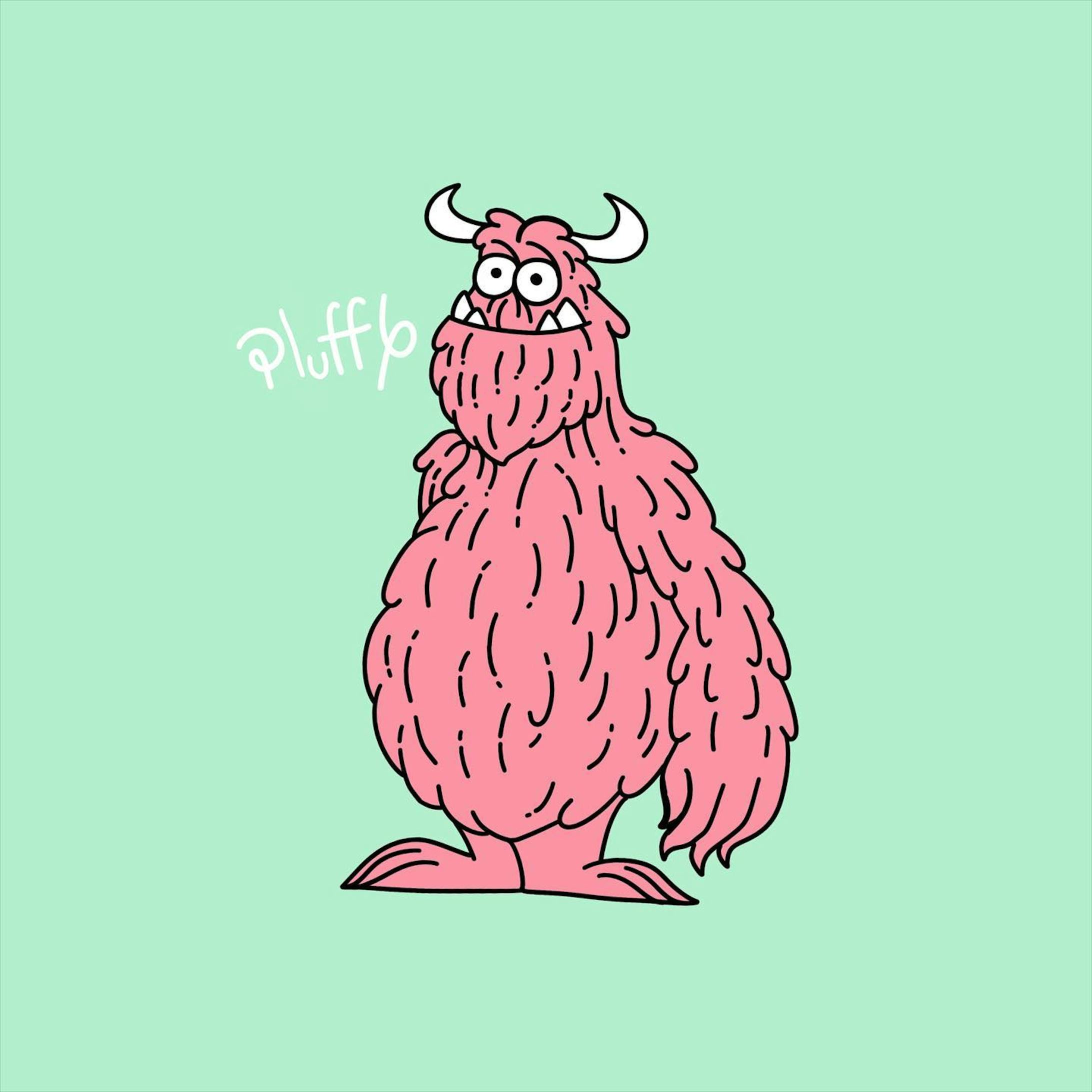もっとpluffyを素早く描きたいと思い簡易版のデザインを作ってみました！ ちょっと太いかもしれないですがこれで沢山描けたら良いなと思います ...