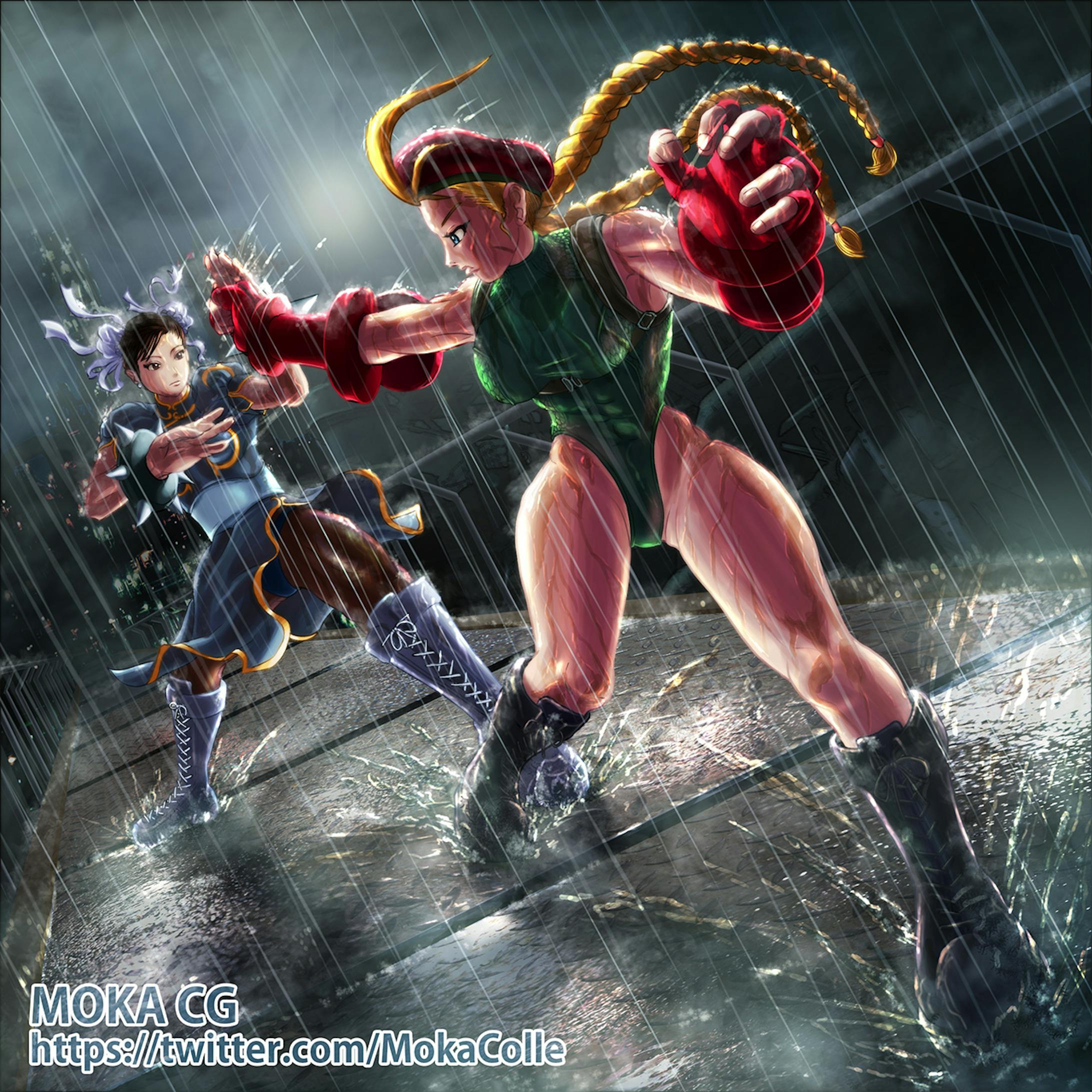 Cammy and Chun-Li Fanart