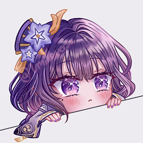Genshin Impact Raiden Shogun Chibi Profile Picture
