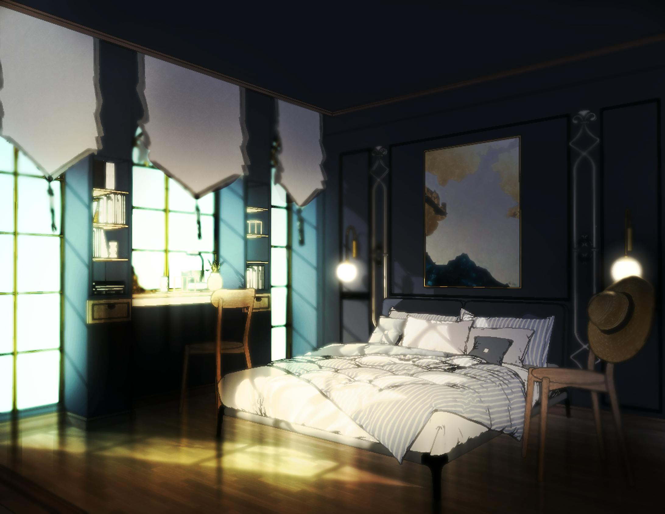 Bed Room / Webtoon BG Study