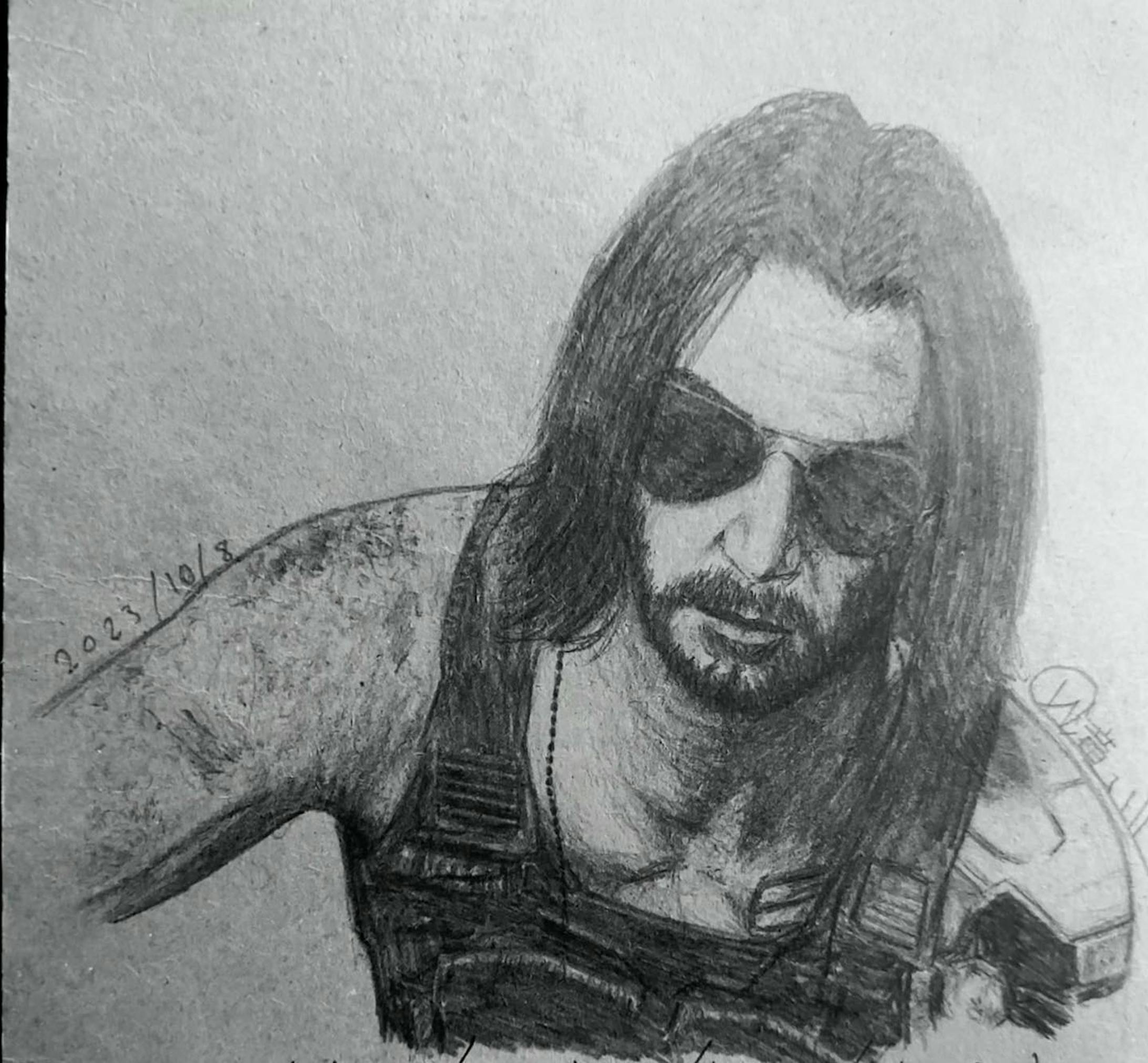 Johnny Silverhand #cyberpunk #cyberpunk2077 #cyberpunkart #drawing # ...