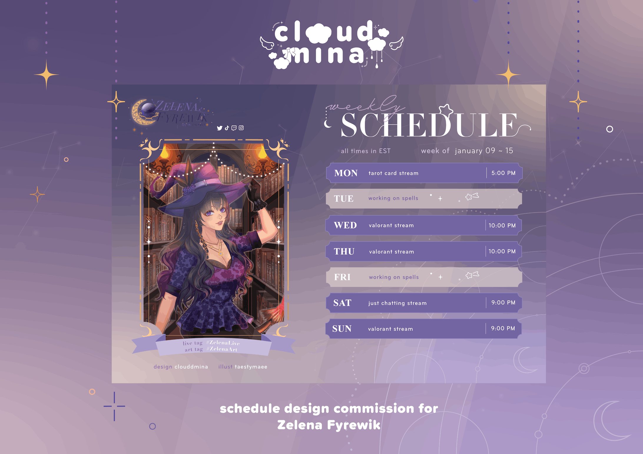 Vtuber Schedule Design