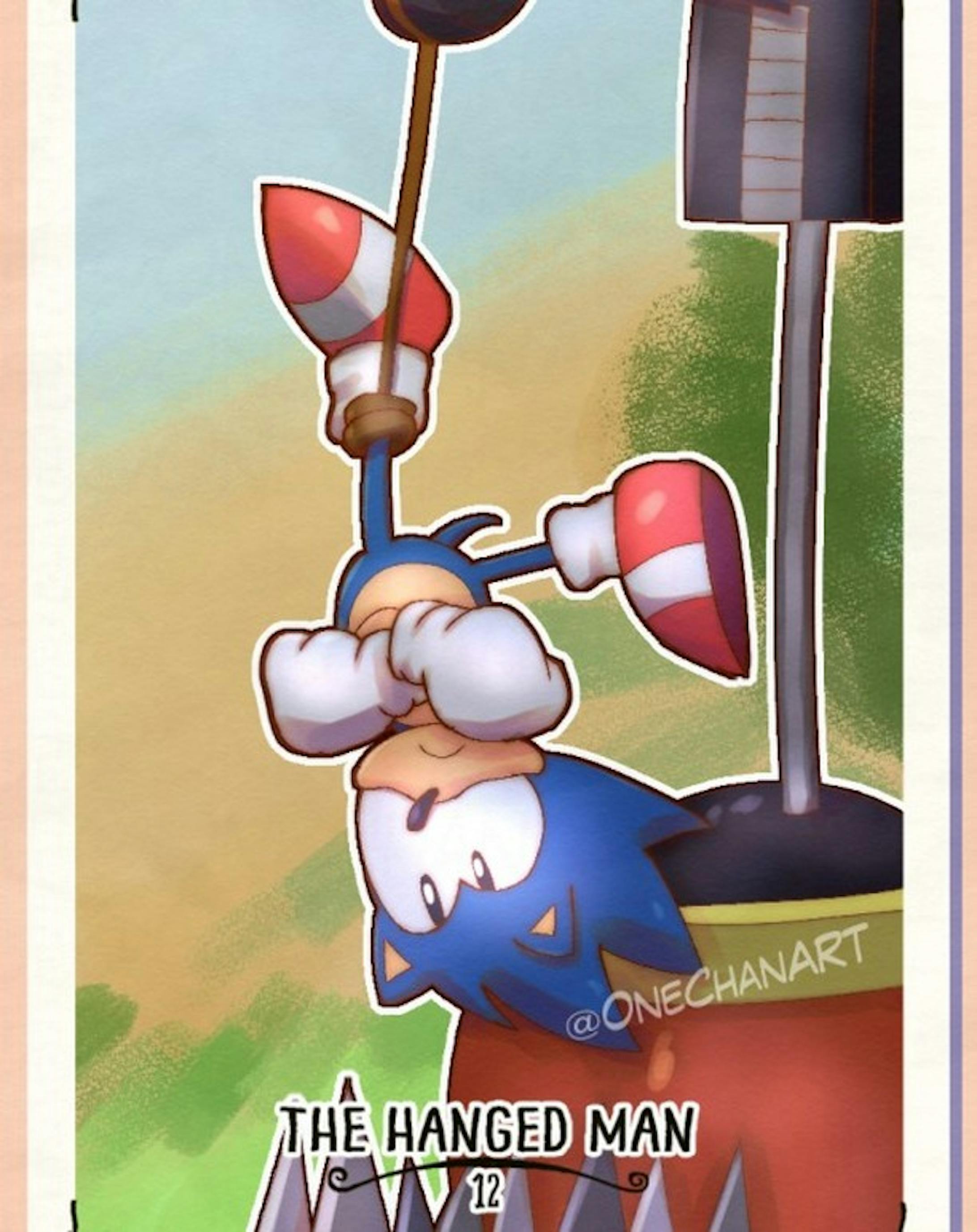 sonic the hanged-hog . . . . . #sonicthehedgehog #sonicmania #sonicfanart #sonicorigins # ...