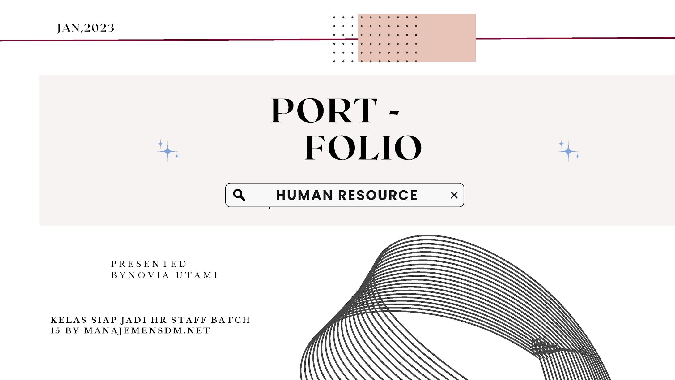 Portfolio Course Staff HR Generallist