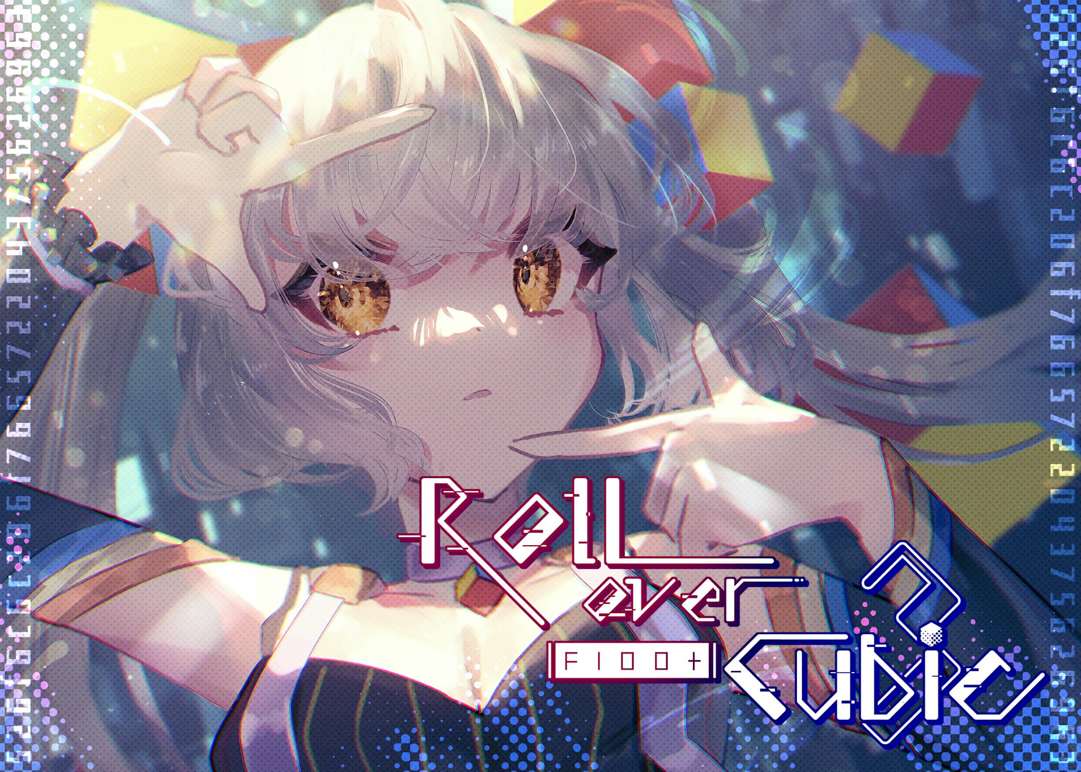 TAKUMI³ "Fl00t - Roll over Cubic" ジャケット/曲名ロゴデザイン