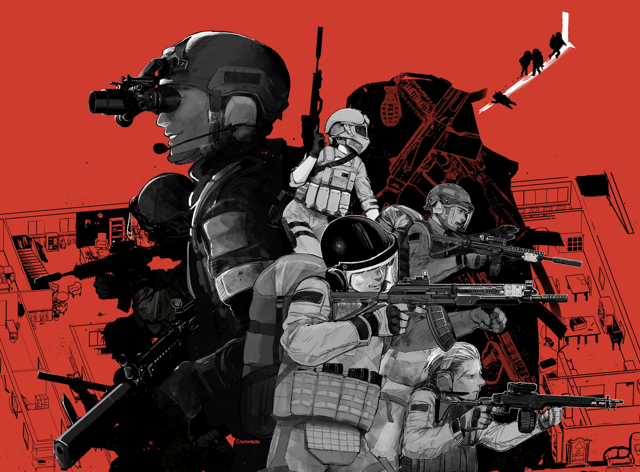 「Arena Breakout」リリース告知イラスト