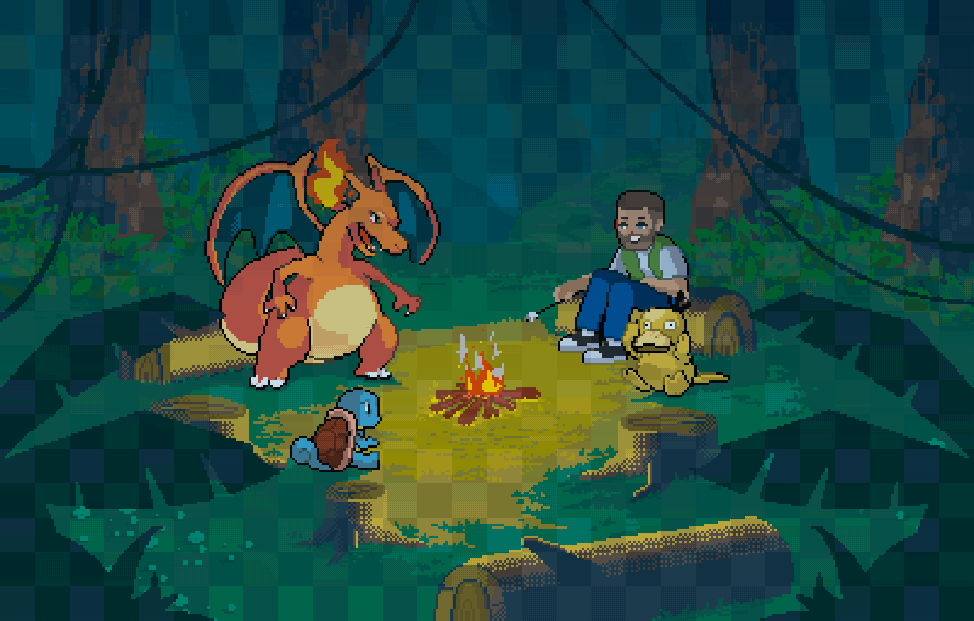 Allanpeyro pokemon animated loop scene 1