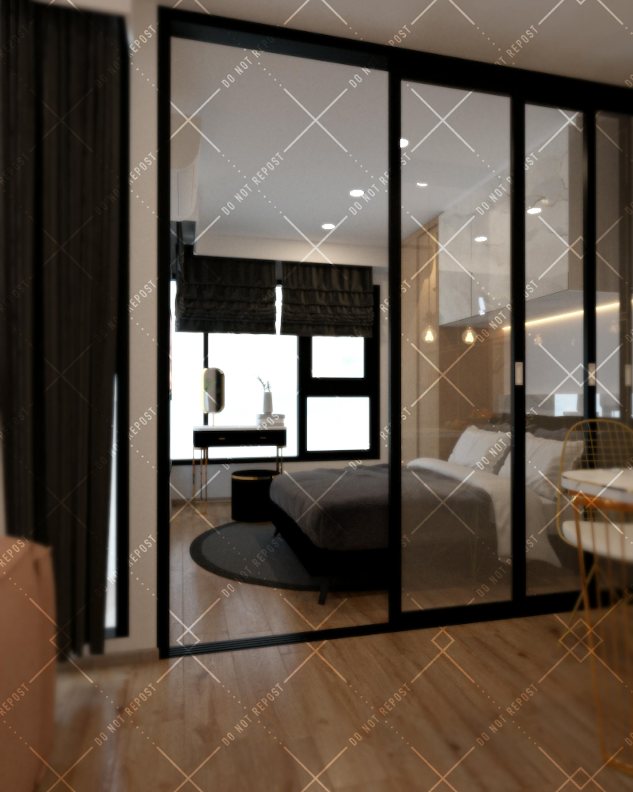 3D Render Condo Room