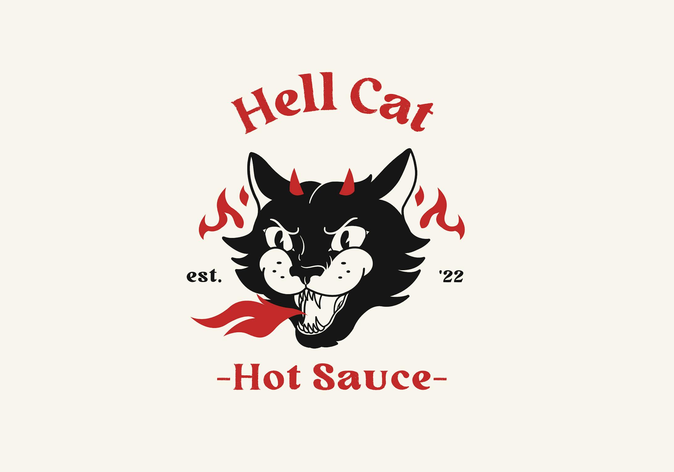 Hell Cat Logo design