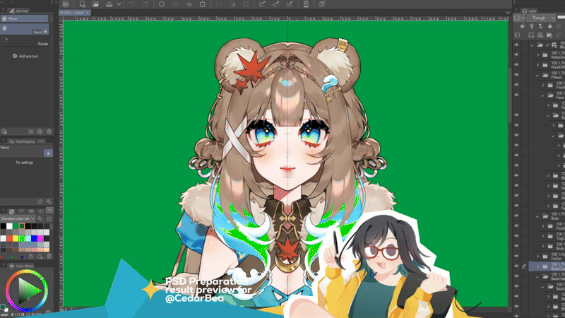 PSD Preparation | Zmeinir/HesperaVT Live2d Model