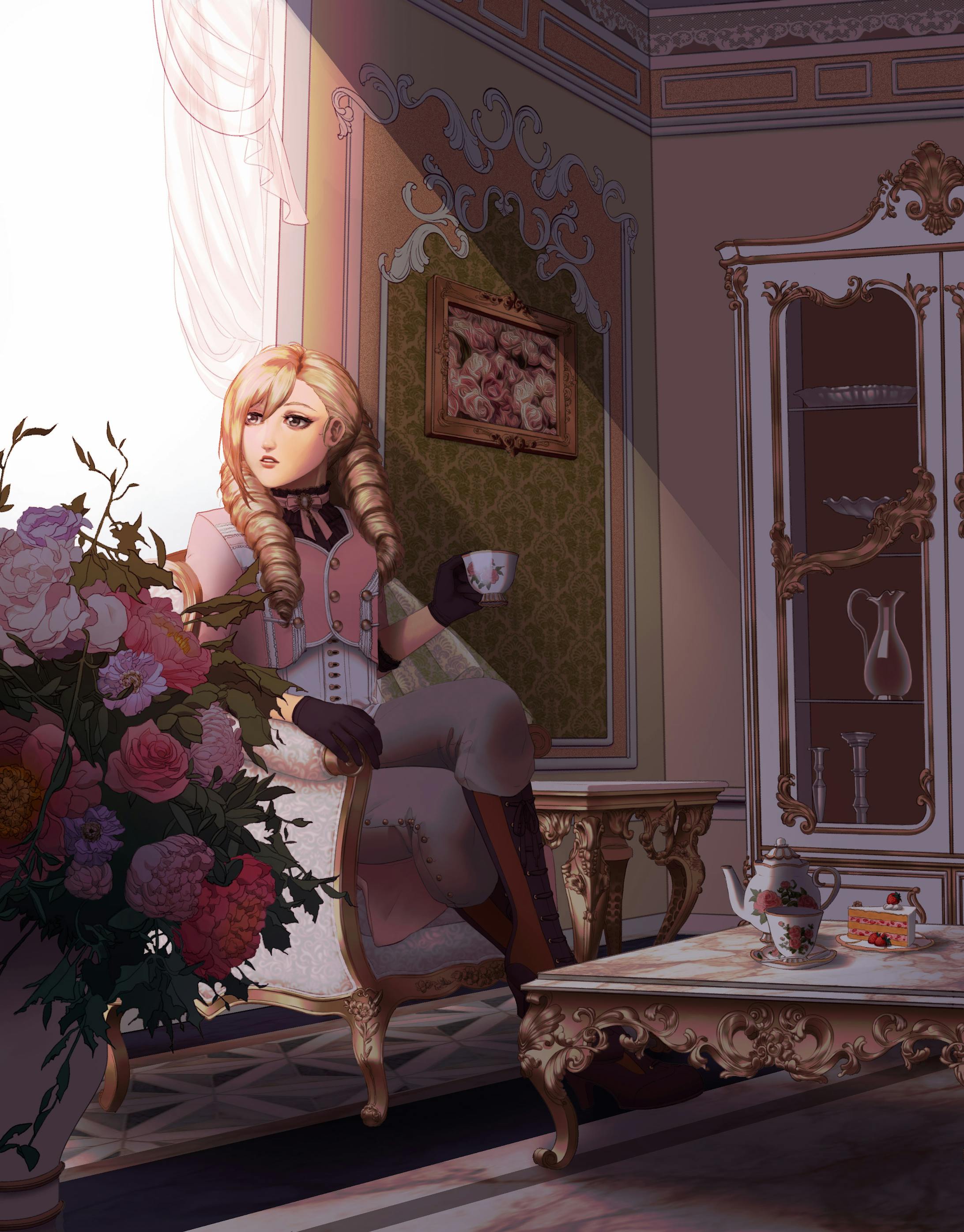 forrest fire emblem suits zine illustration