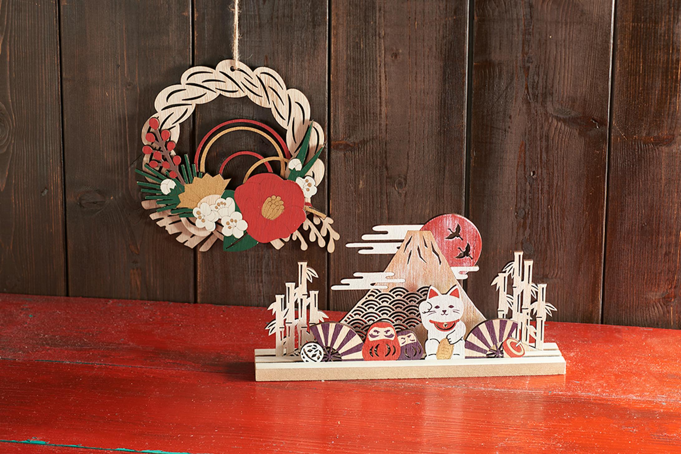 Wood Layer Deco New Year