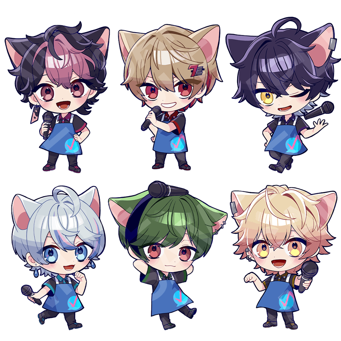 VOISING×まねきねこコラボキャンペーン『シクフォニ』SDイラスト