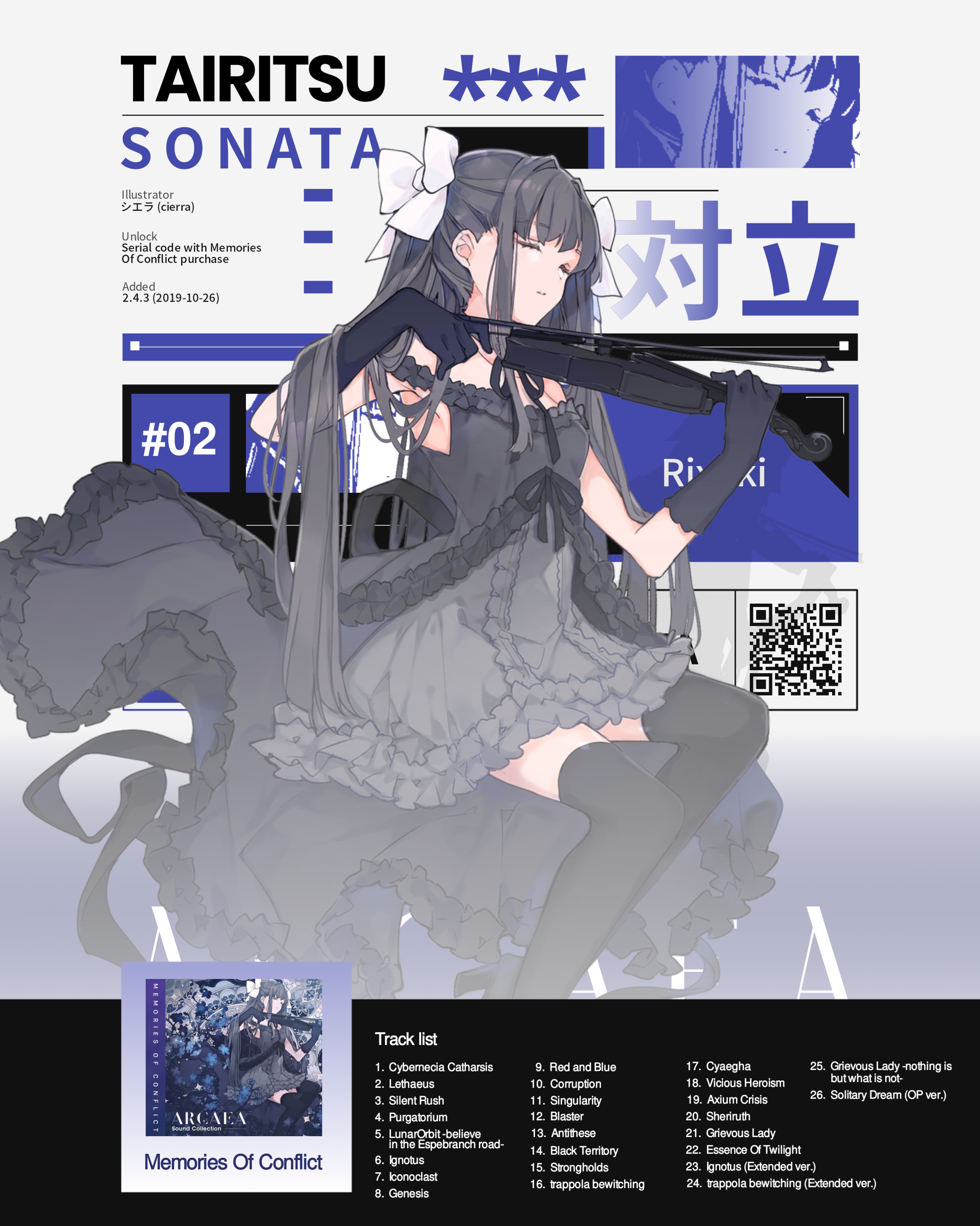 [ POSTER ] Tairitsu (Grievous Lady) - Arcaea
