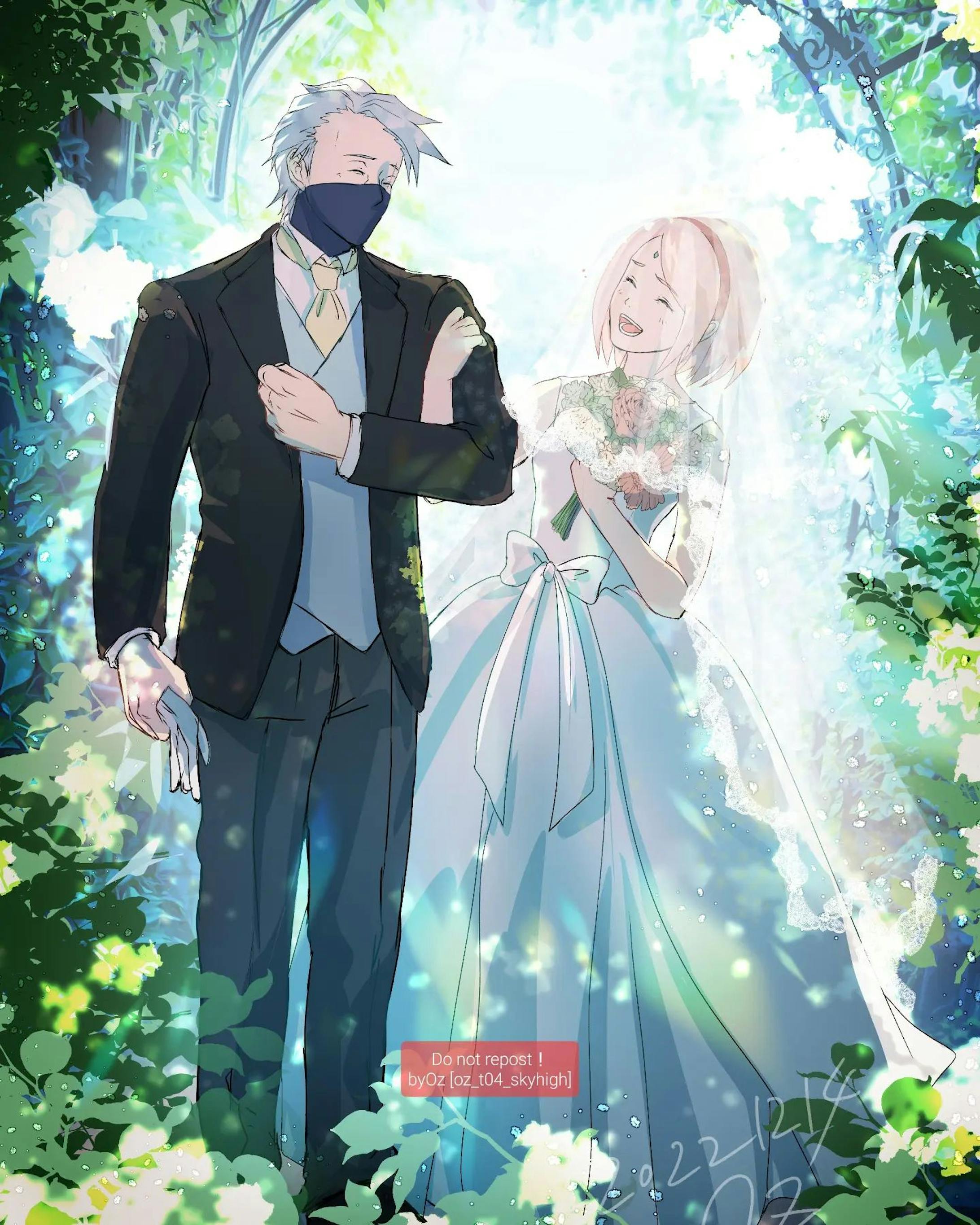 🤍🕊🏳️💍⁡ ⁡ ⁡⁡ ⁡#sasusaku #sasuke #sakura #naruto #kakashi #うちはサスケ #春野サクラ #はたけカカシ #イラスト #絵 #イラストグラム ...