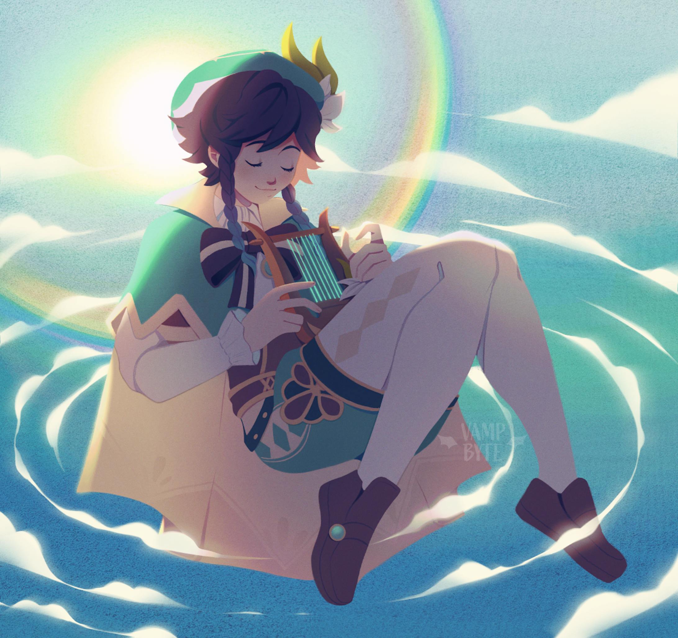 Venti - Genshin Impact Fanart