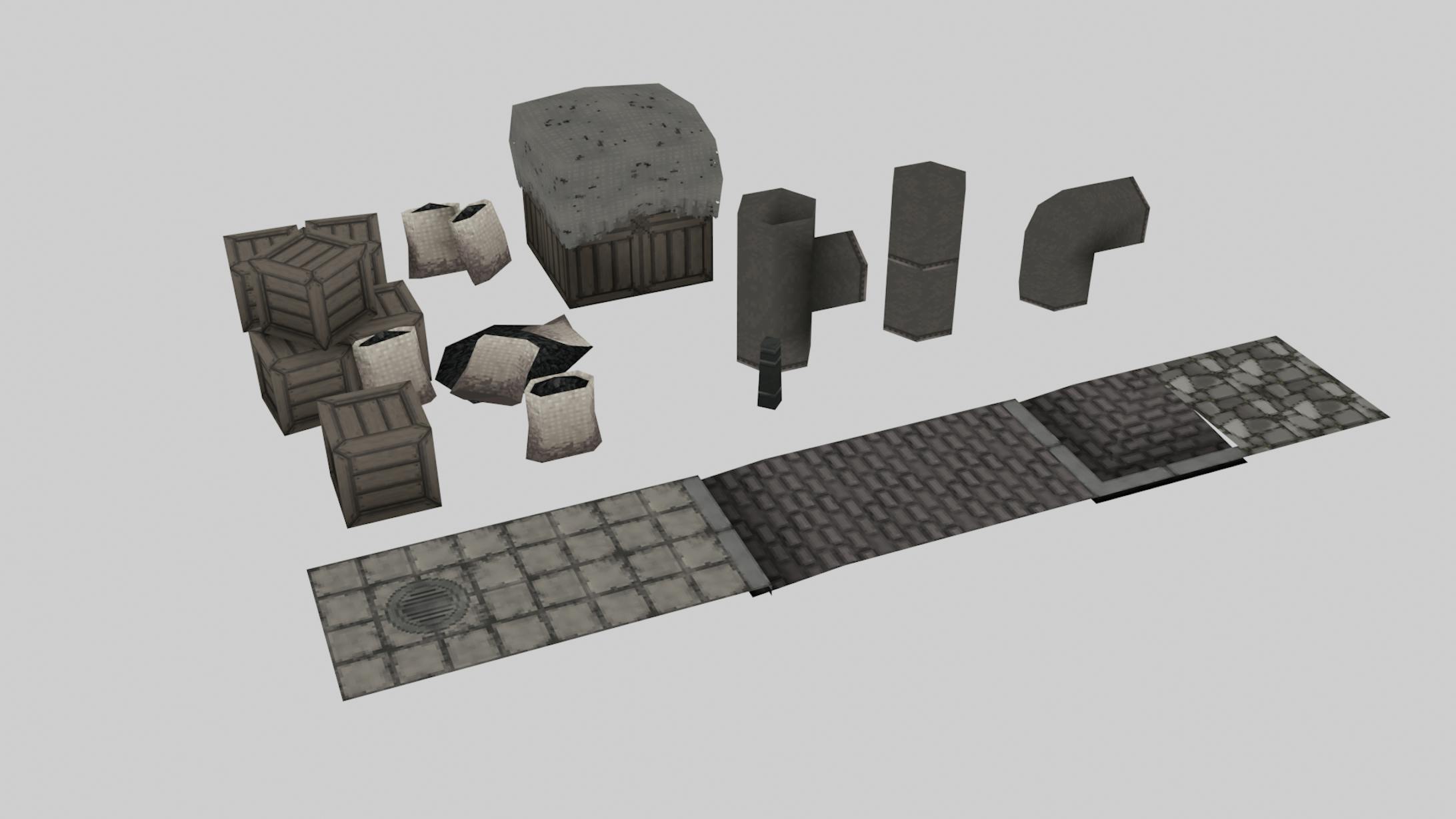 Game environment kit - PS1 Style