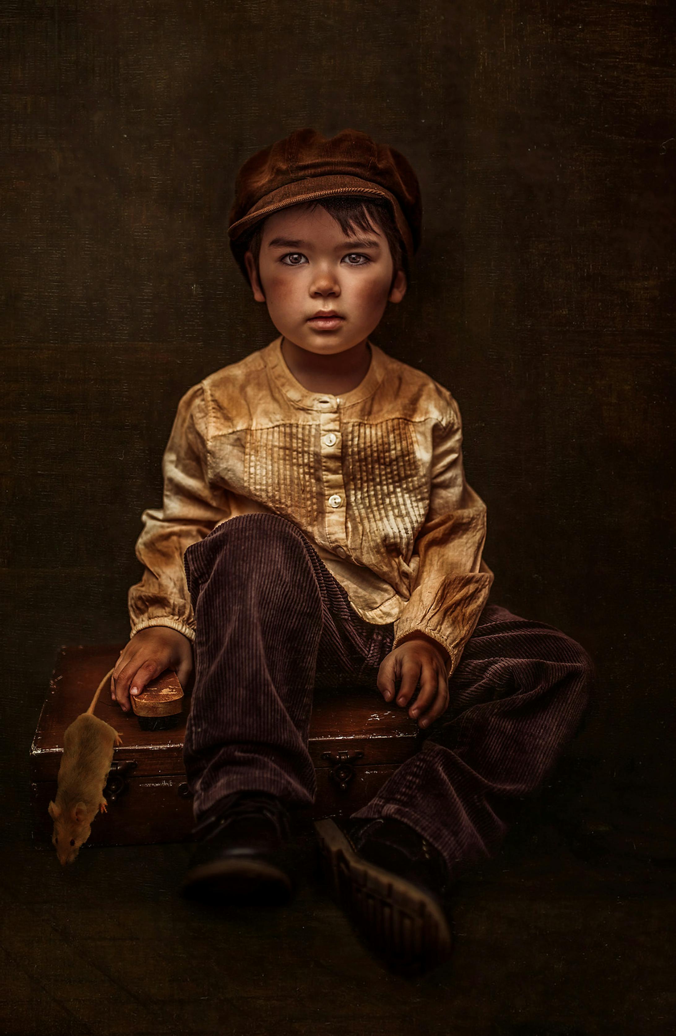 靴磨きの少年
