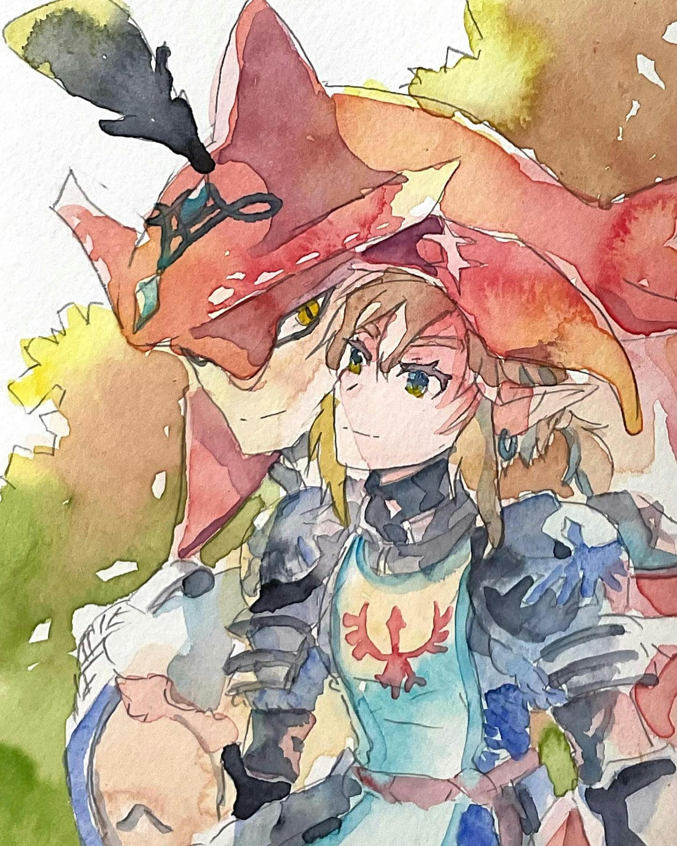 #sidlink #zeldabreathofthewild #botw #watercolor #シドリン #ゼルダの伝説ブレスオブザ ...