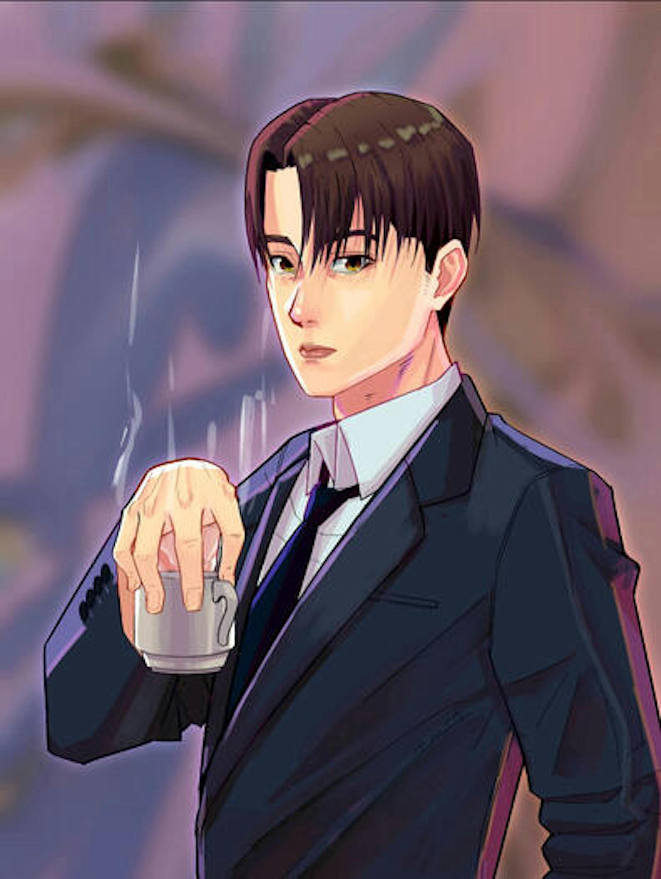 Levi fanart half-body