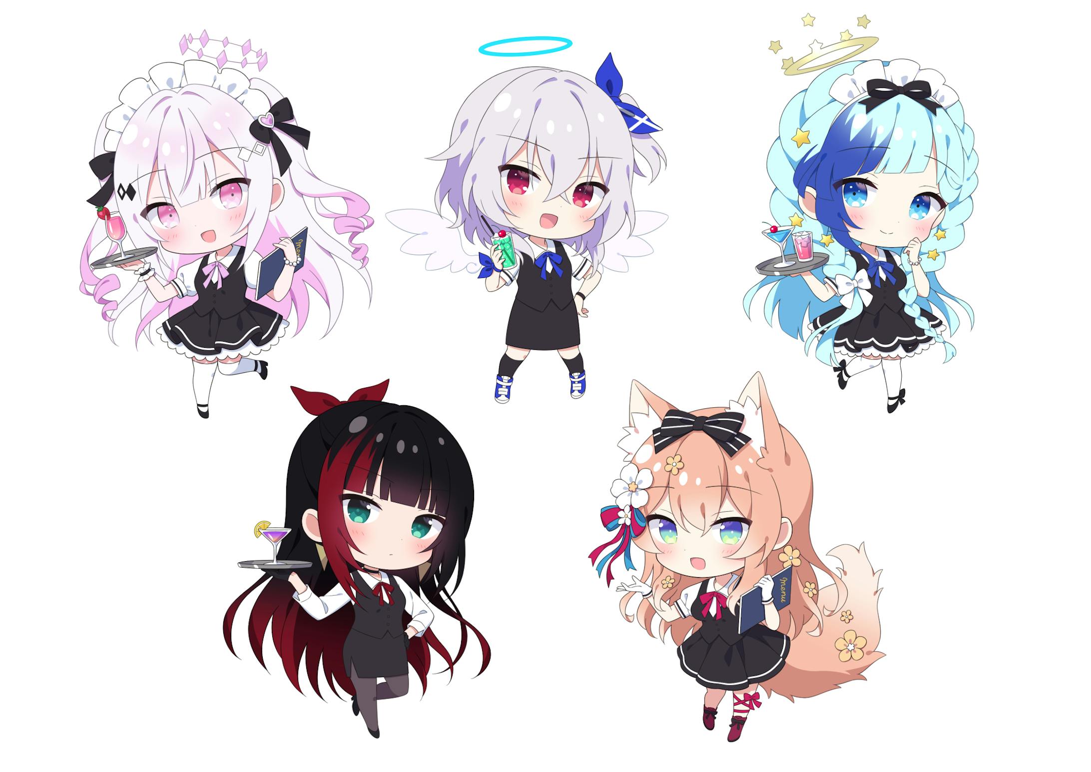 【Vtuber】コラボBARミニキャライラスト