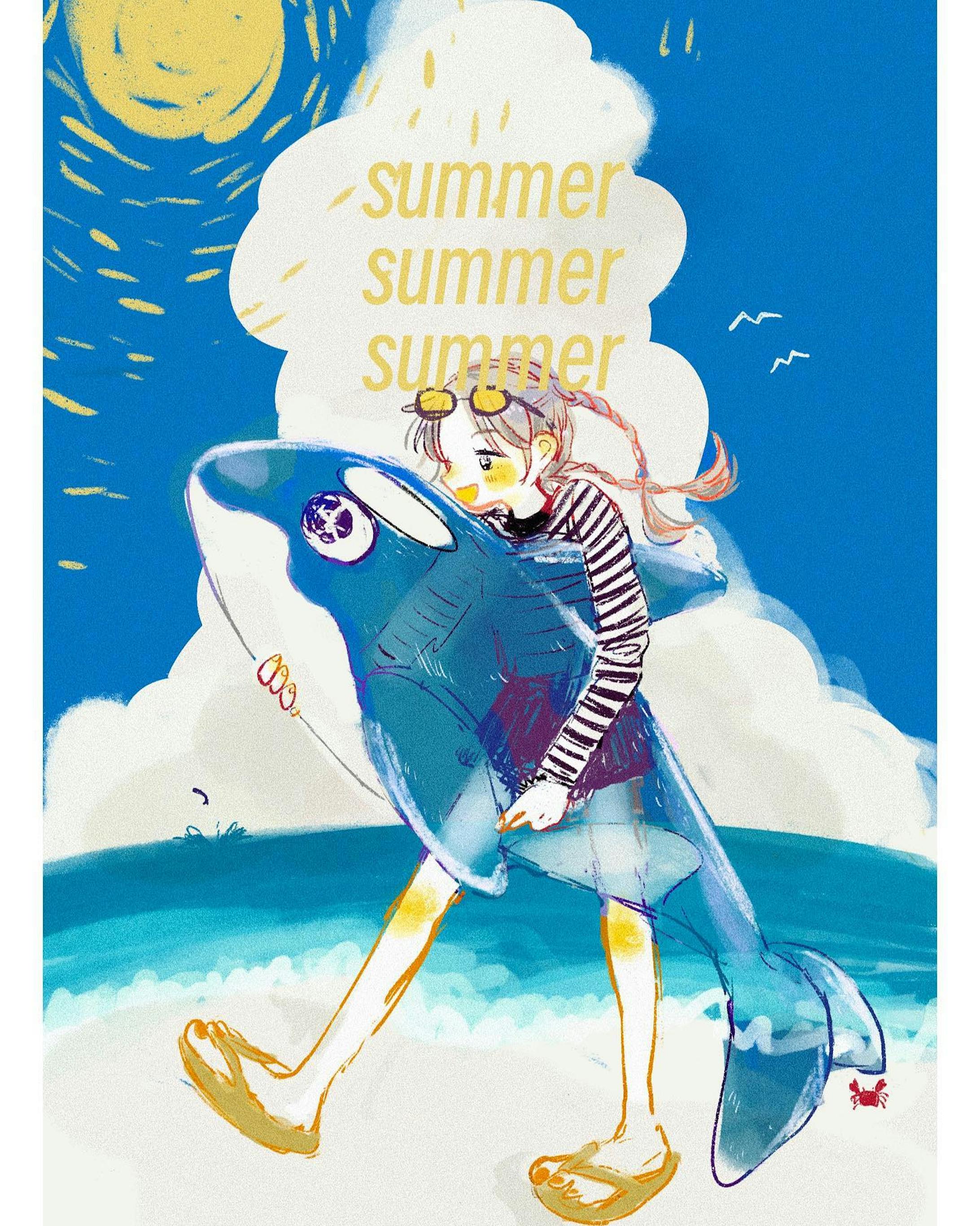 . #海の日 . . 今年も最高の夏にしようね、相棒 . . . . . . #illust #illustration # ...