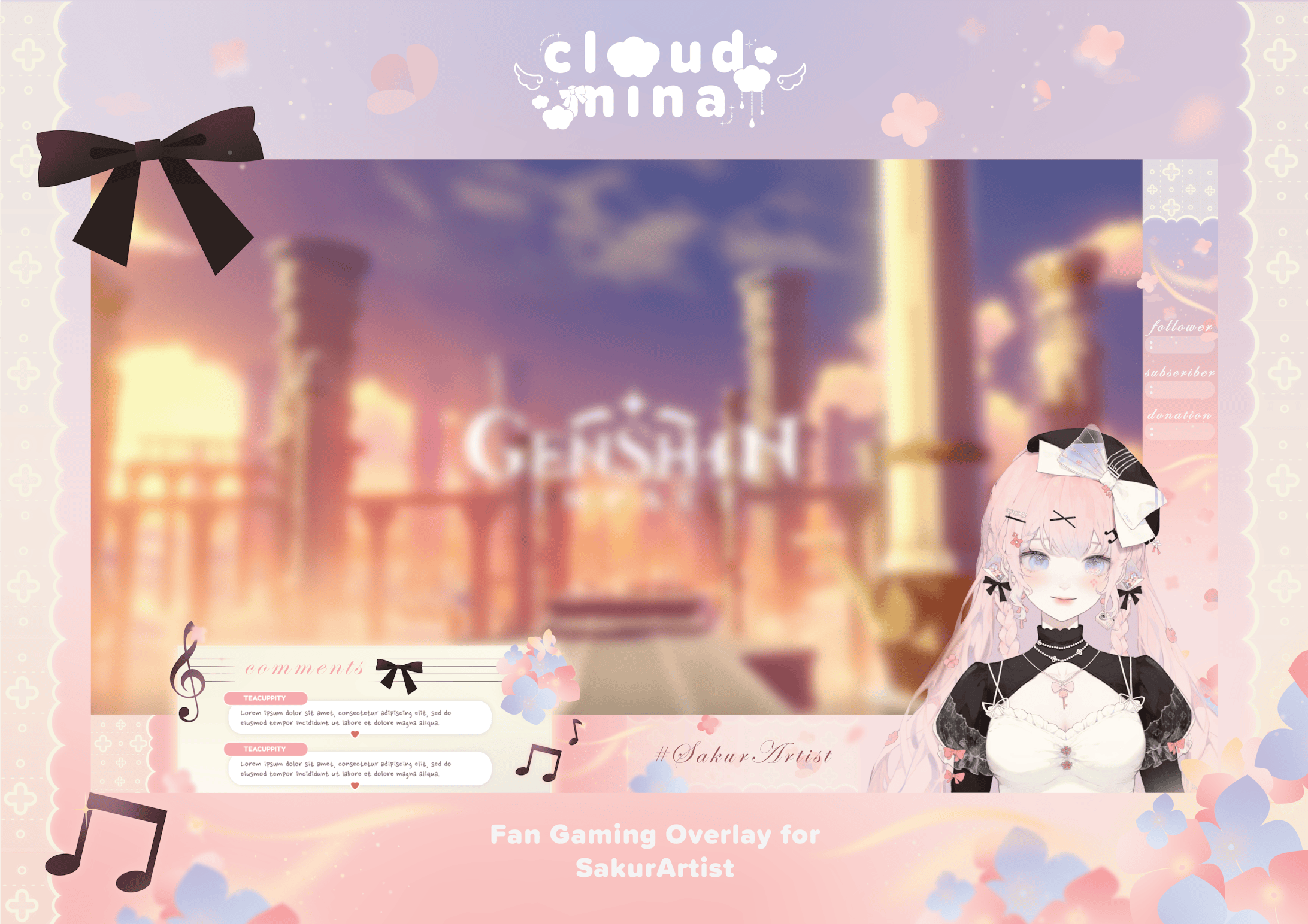 Fan Vtuber Overlay Design