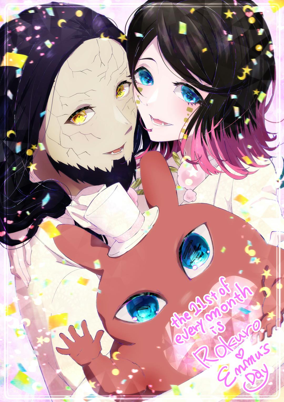 Rokuro and Enmu from kny