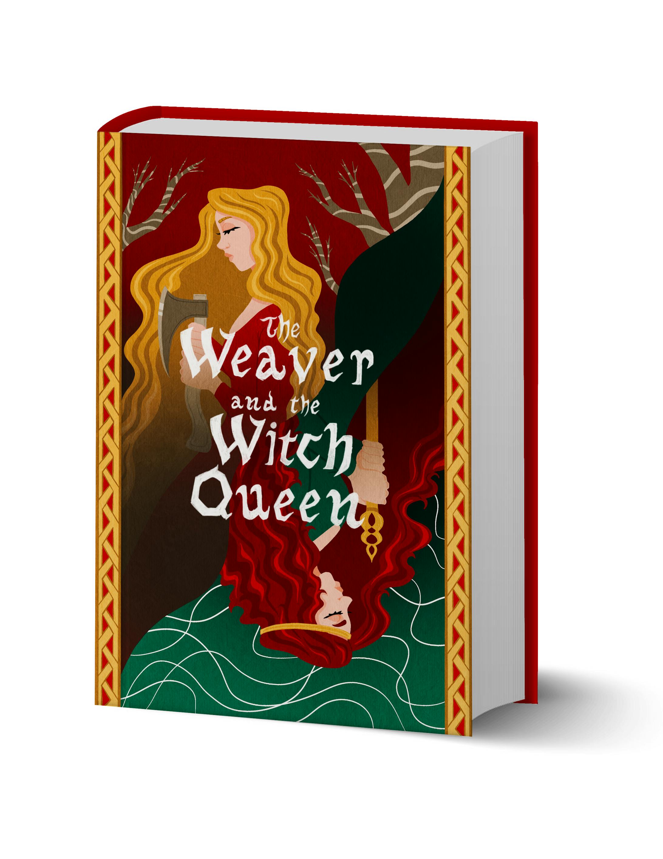 Fan made Illustration, Book cover Redesign, "The Weaver and the Witch ...