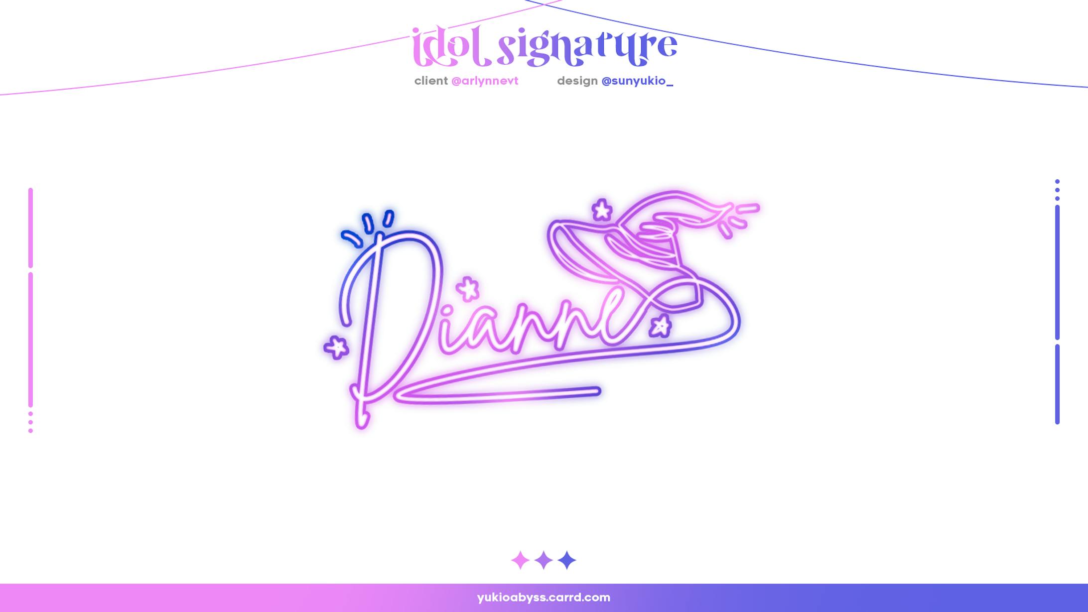 VTuber Idol Signature