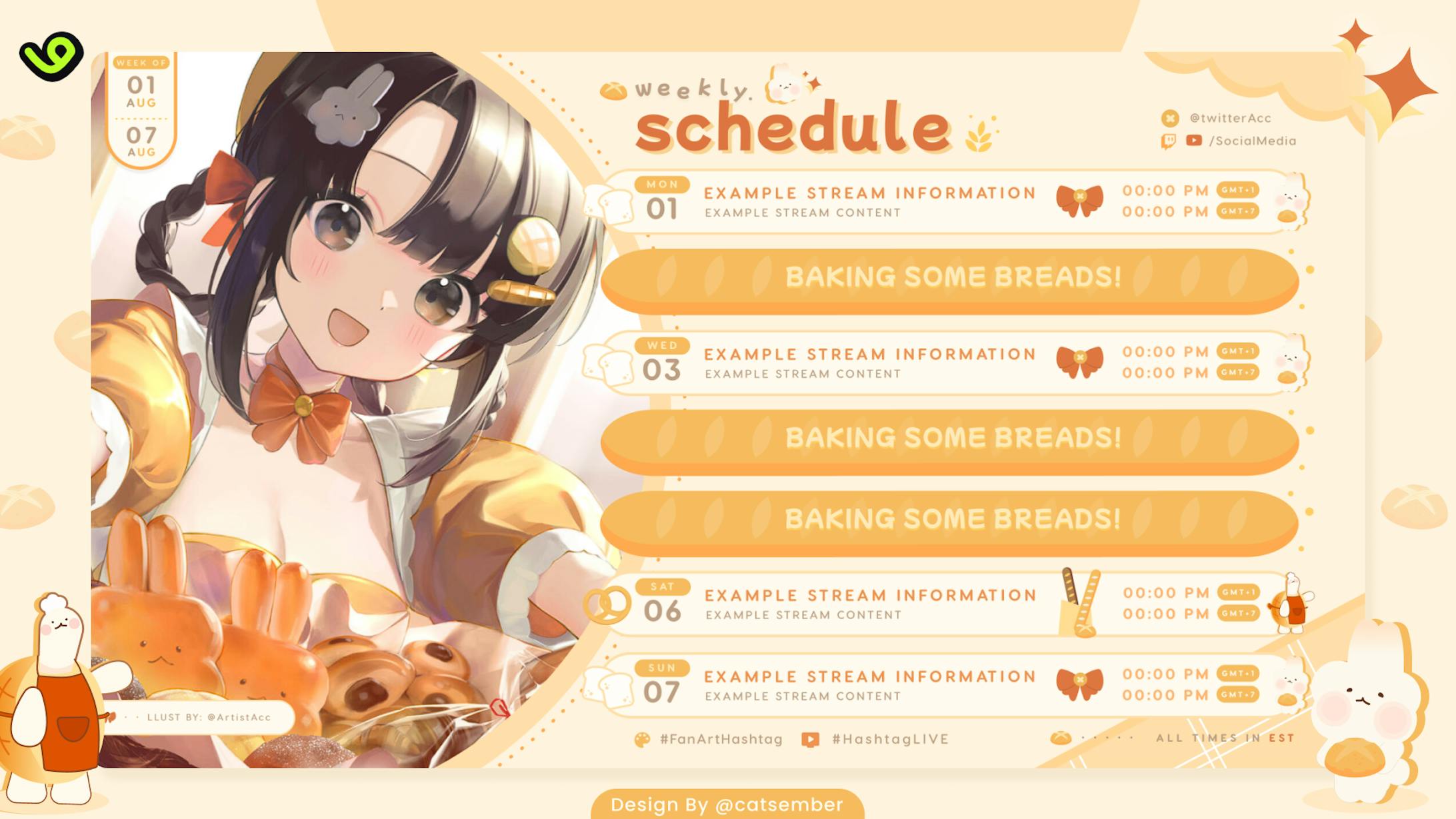 Vtuber Schedule Design