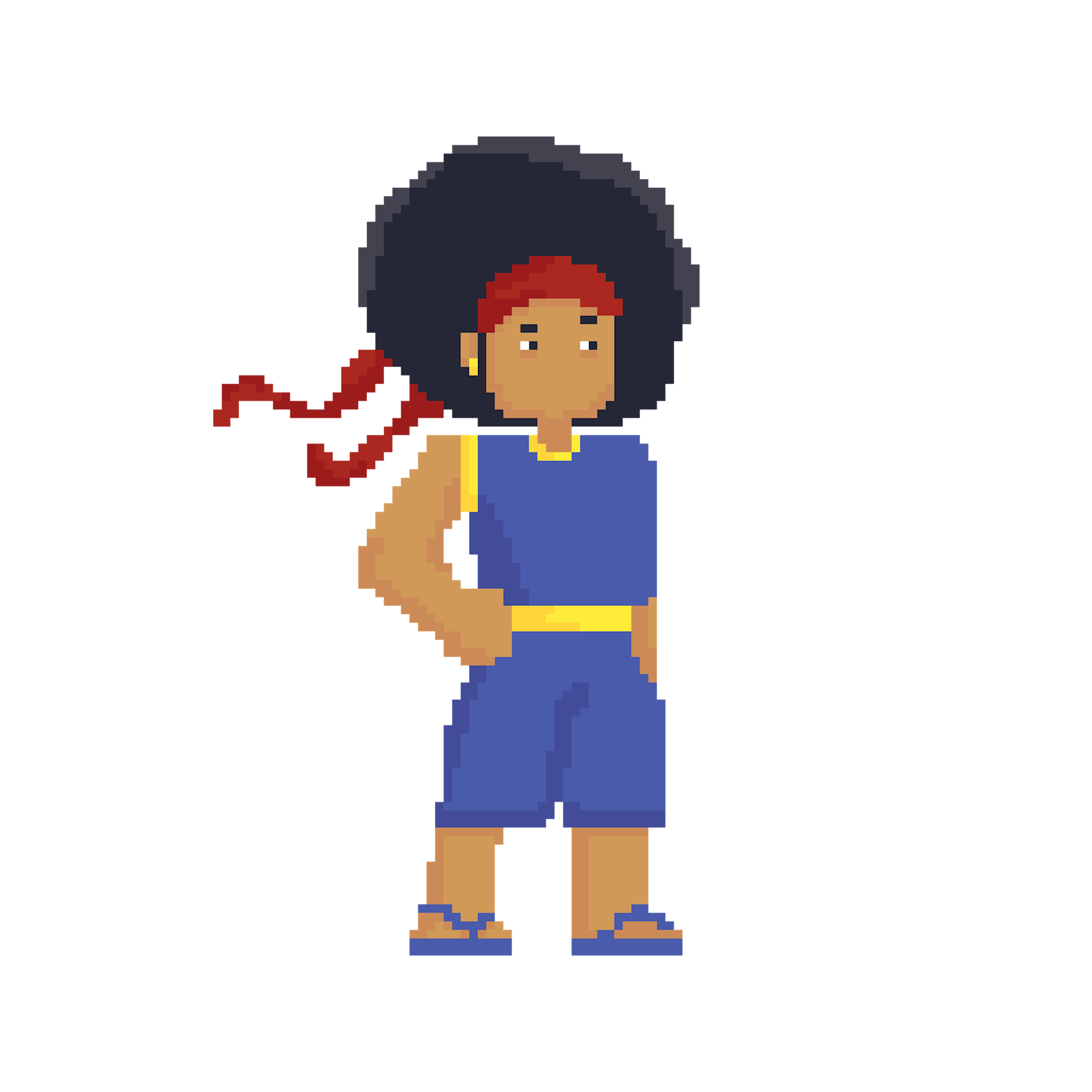 2D Running Pixel Animation