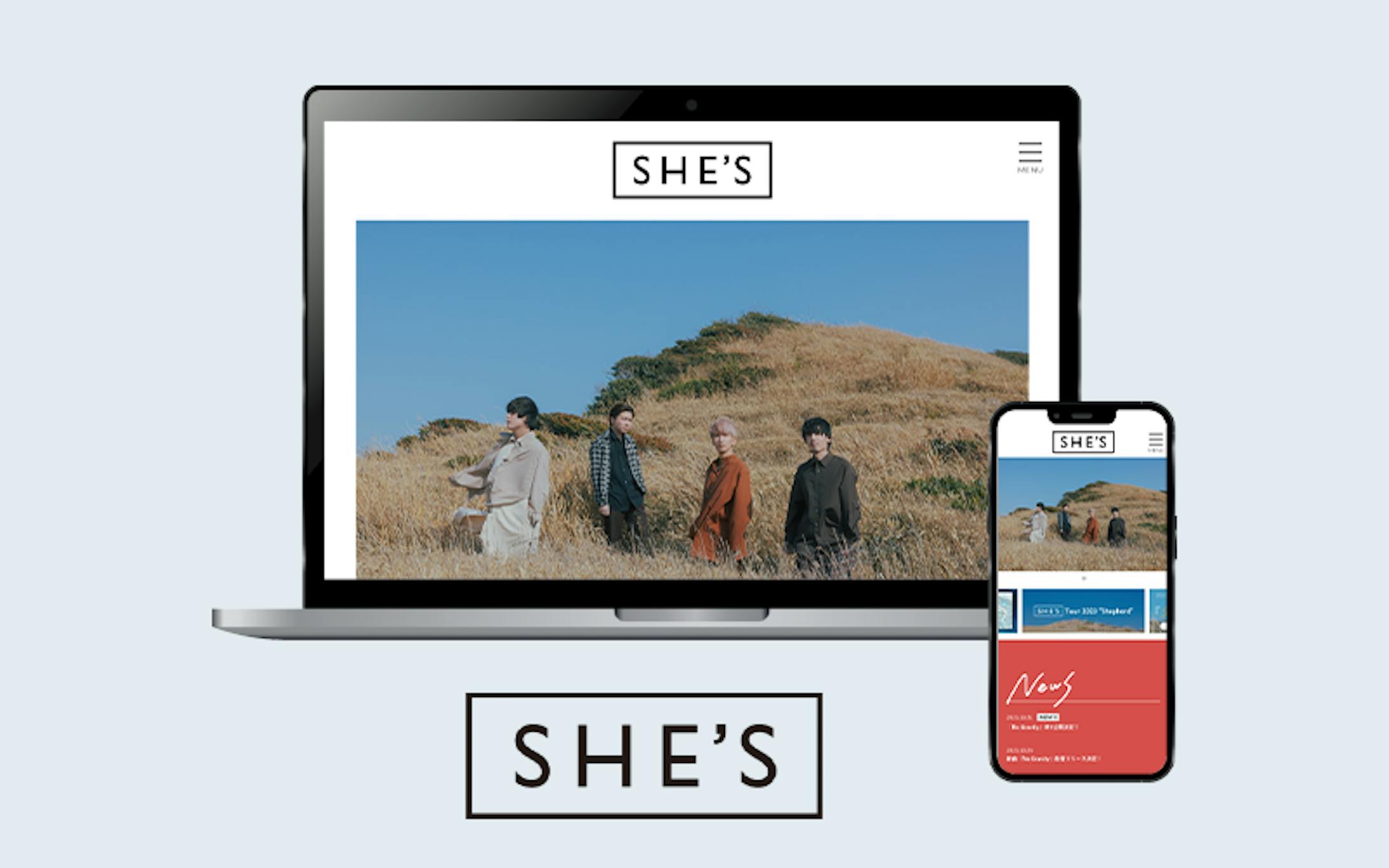 【Web】SHE'S Official Site