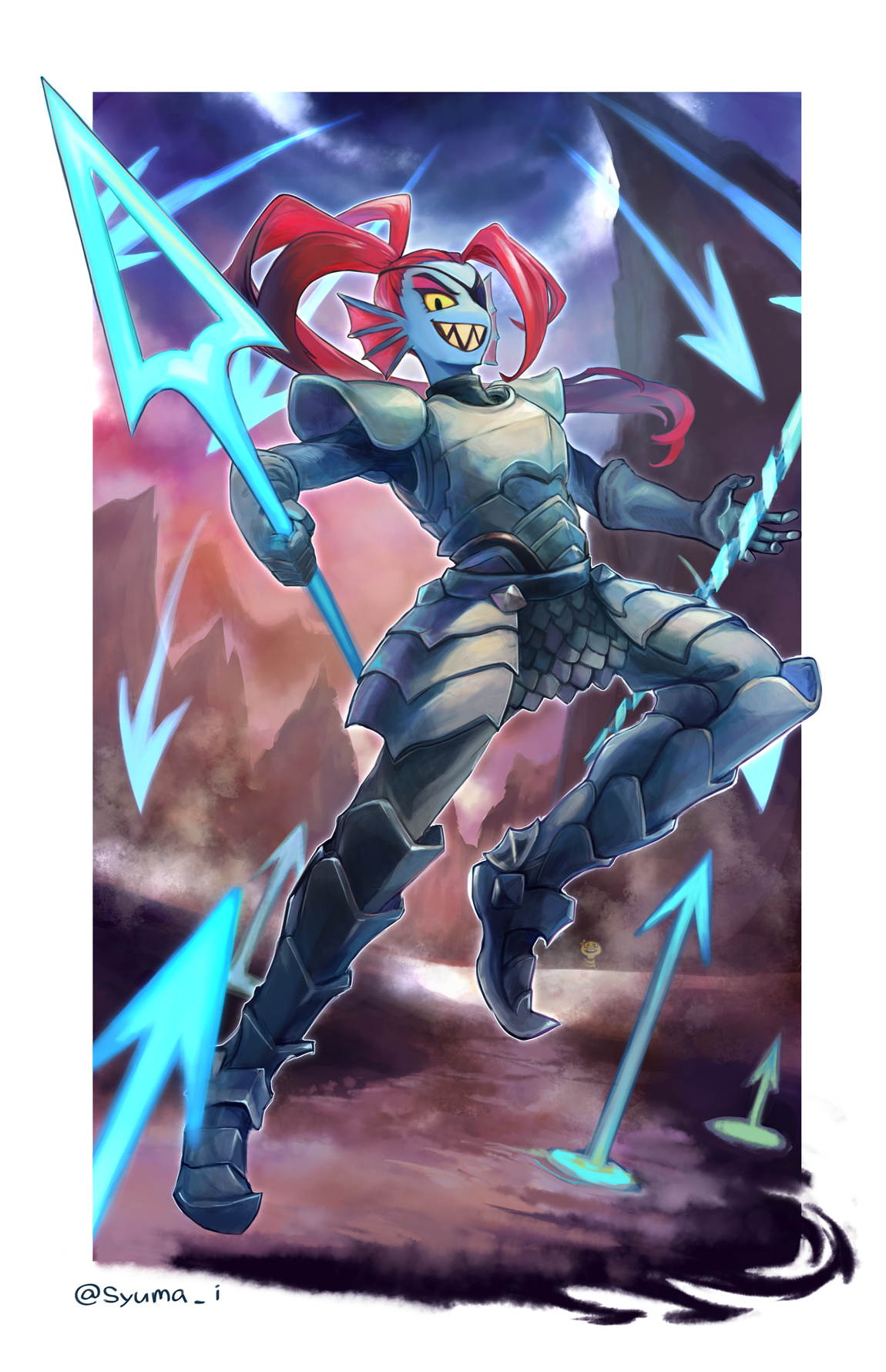 Fan art：UNDERTALE Undyne